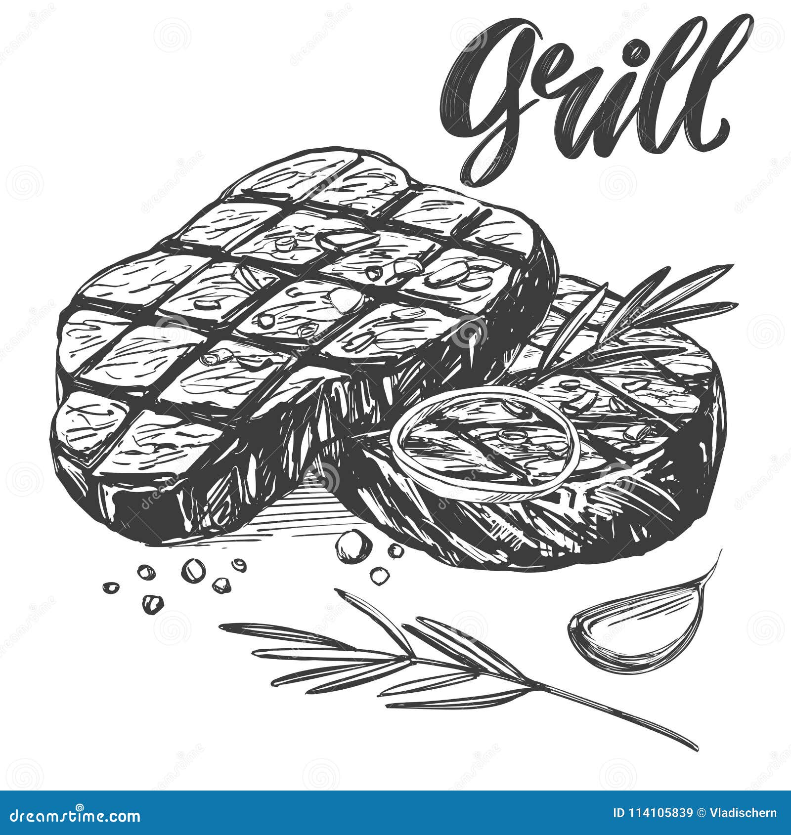 Food Meat, Steak, Roast Set, Calligraphic Text, Hand Drawn Vector ... Food Meat, Steak, Roast Set, Calligraphic Text, Hand Drawn Vector ...