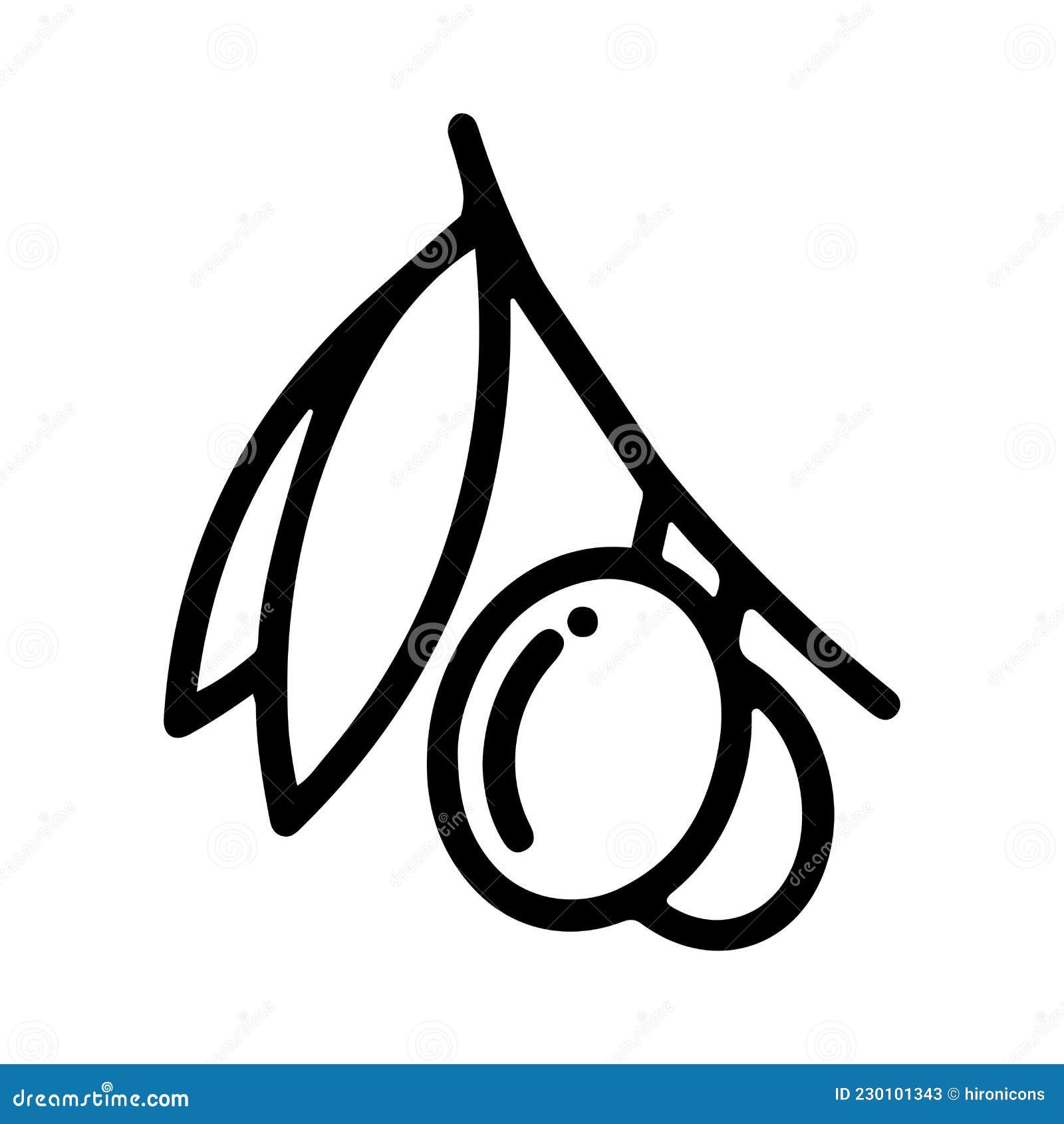 Food, Mediterranean Icon. Black Vector Graphics Stock Vector ...