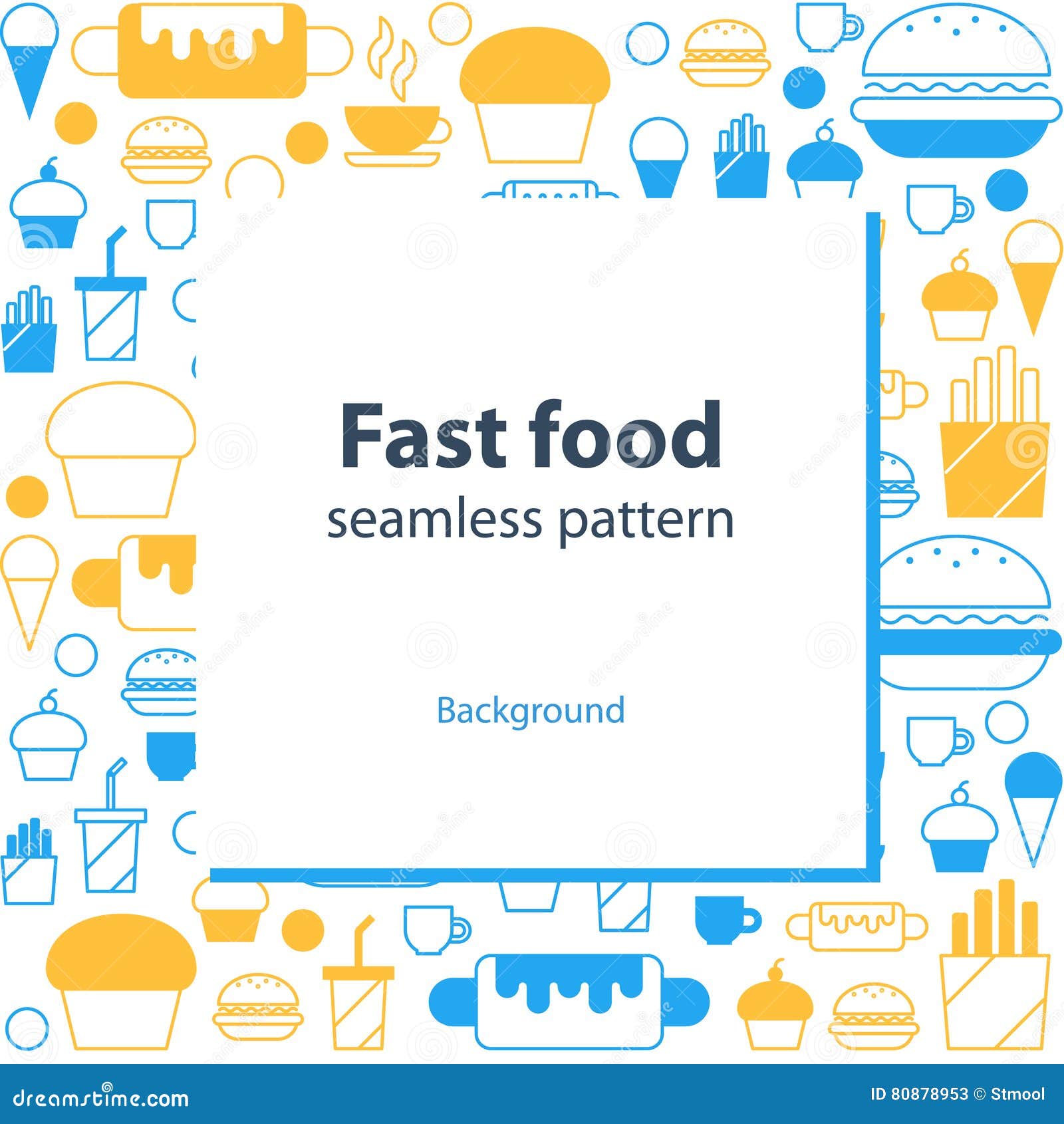 Food Menu Abstract Template and Background Stock Vector - Illustration ...