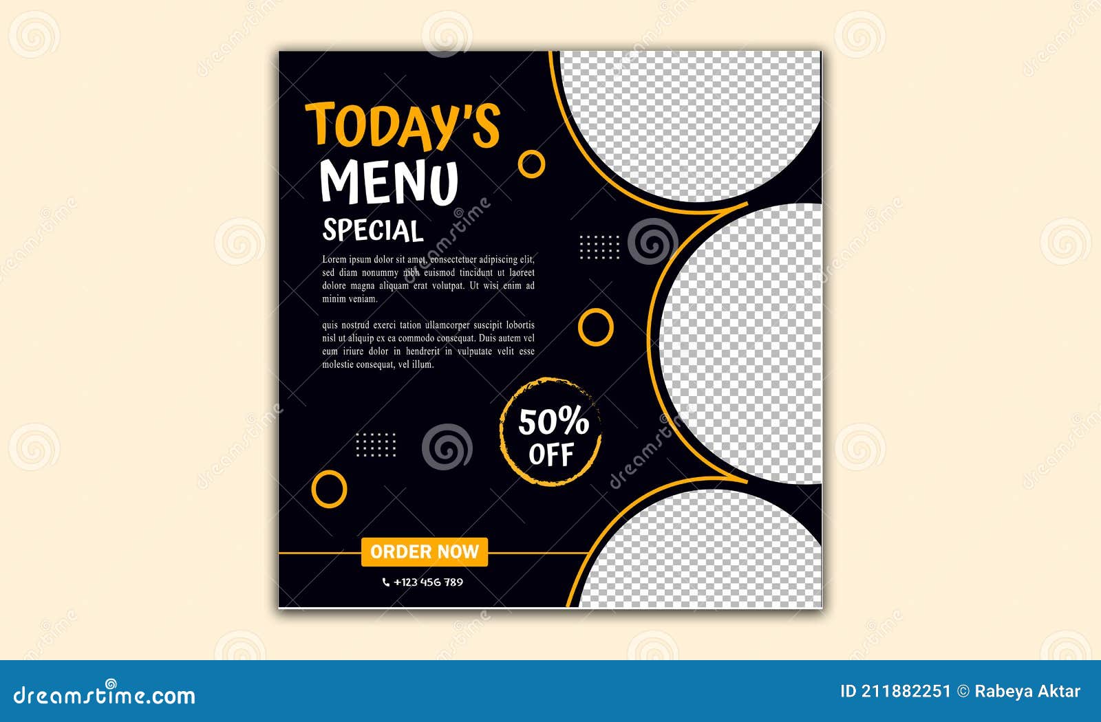 Food Menu Banner Template for Commercial Use Stock Vector ...
