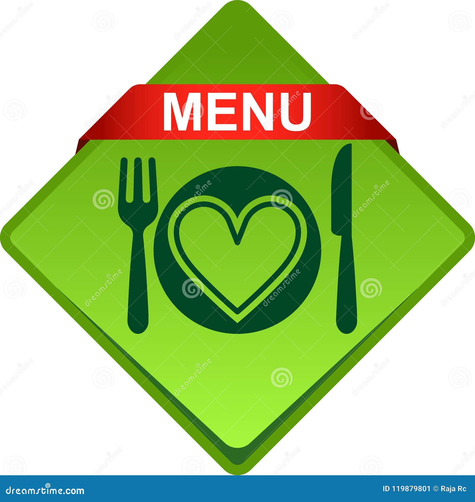 Food menu icon web button stock vector. Illustration of elegance ...