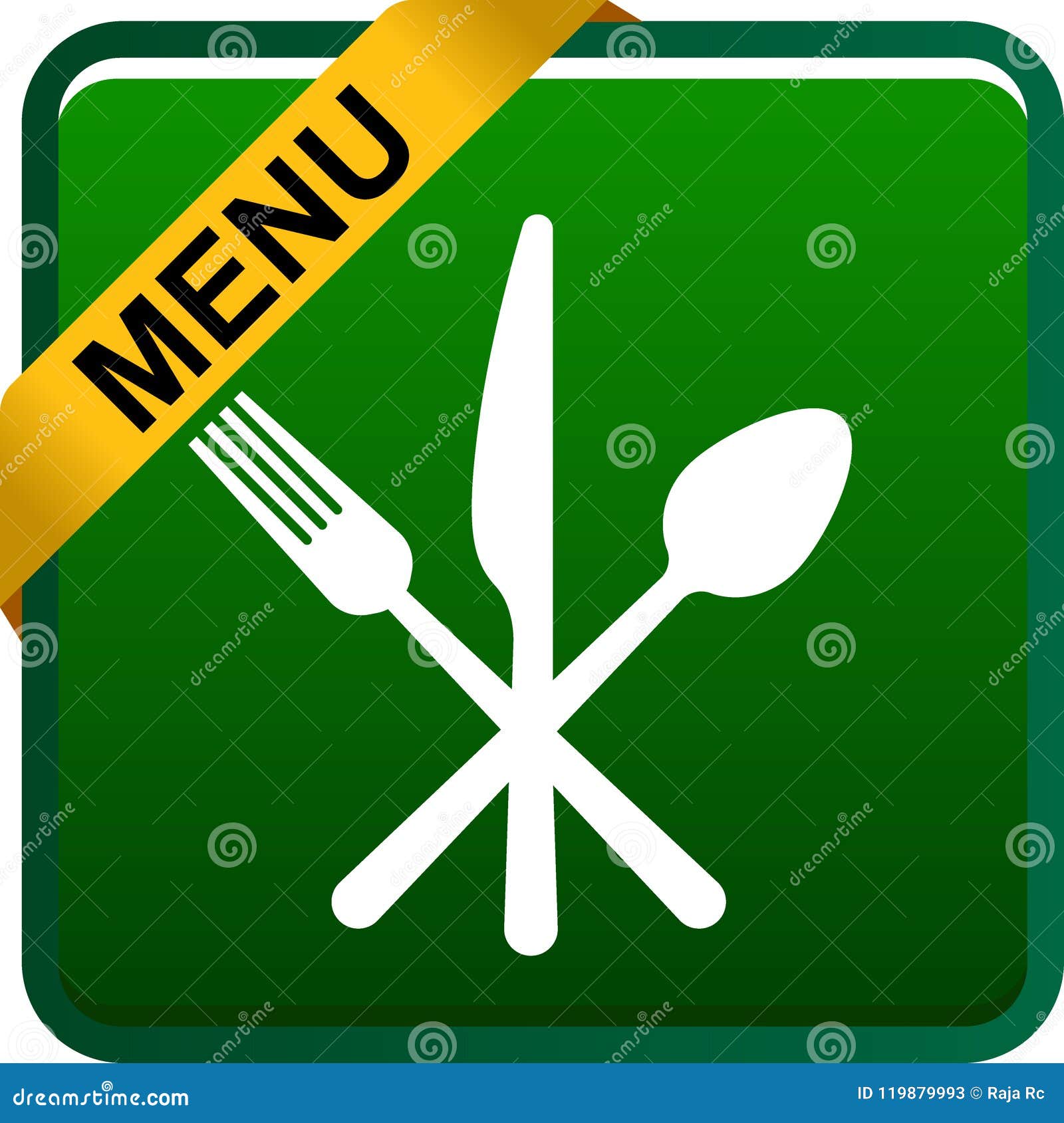 Food menu icon web button stock vector. Illustration of celebrate ...