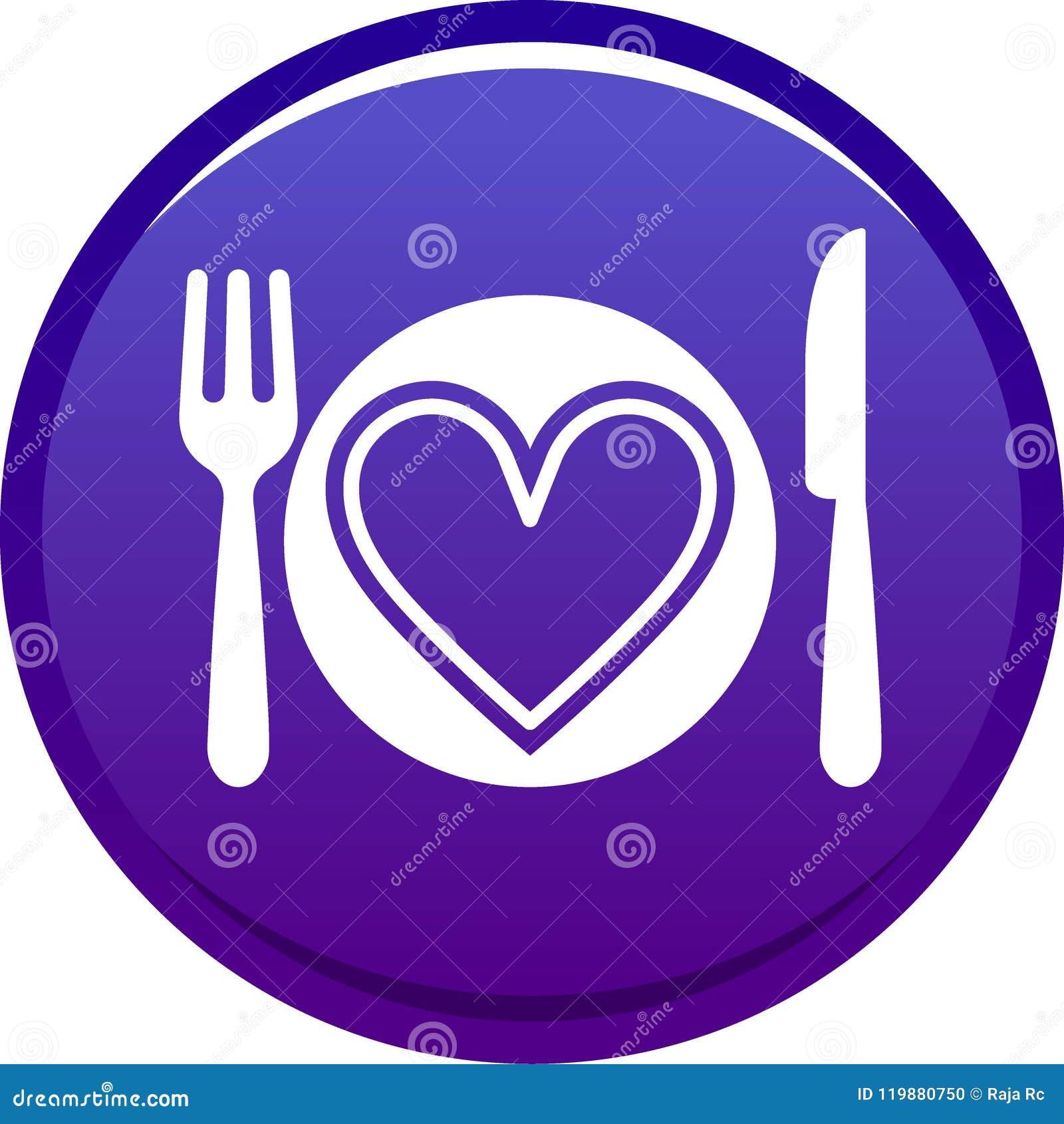 Food menu icon web button stock illustration. Illustration of clipart ...