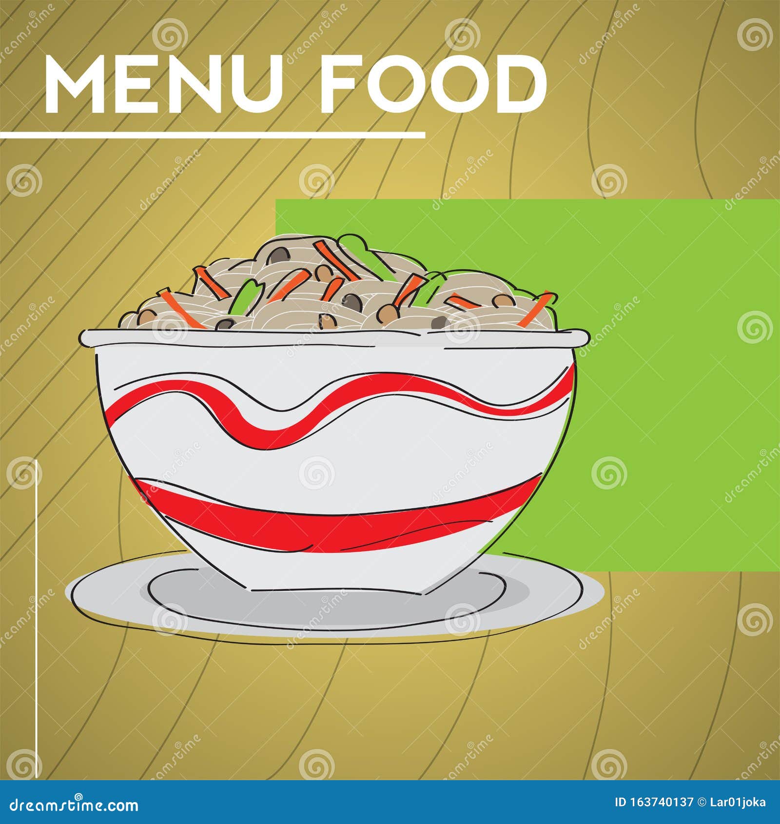 Food menu illustration stock vector. Illustration of flyer - 163740137