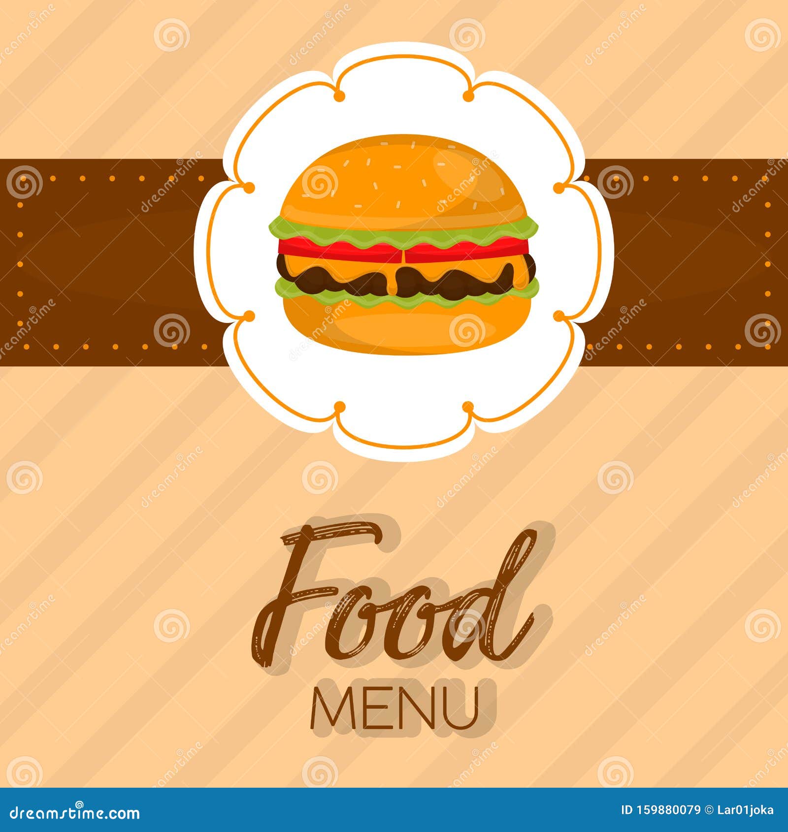 Food menu illustration stock vector. Illustration of dessert - 159880079