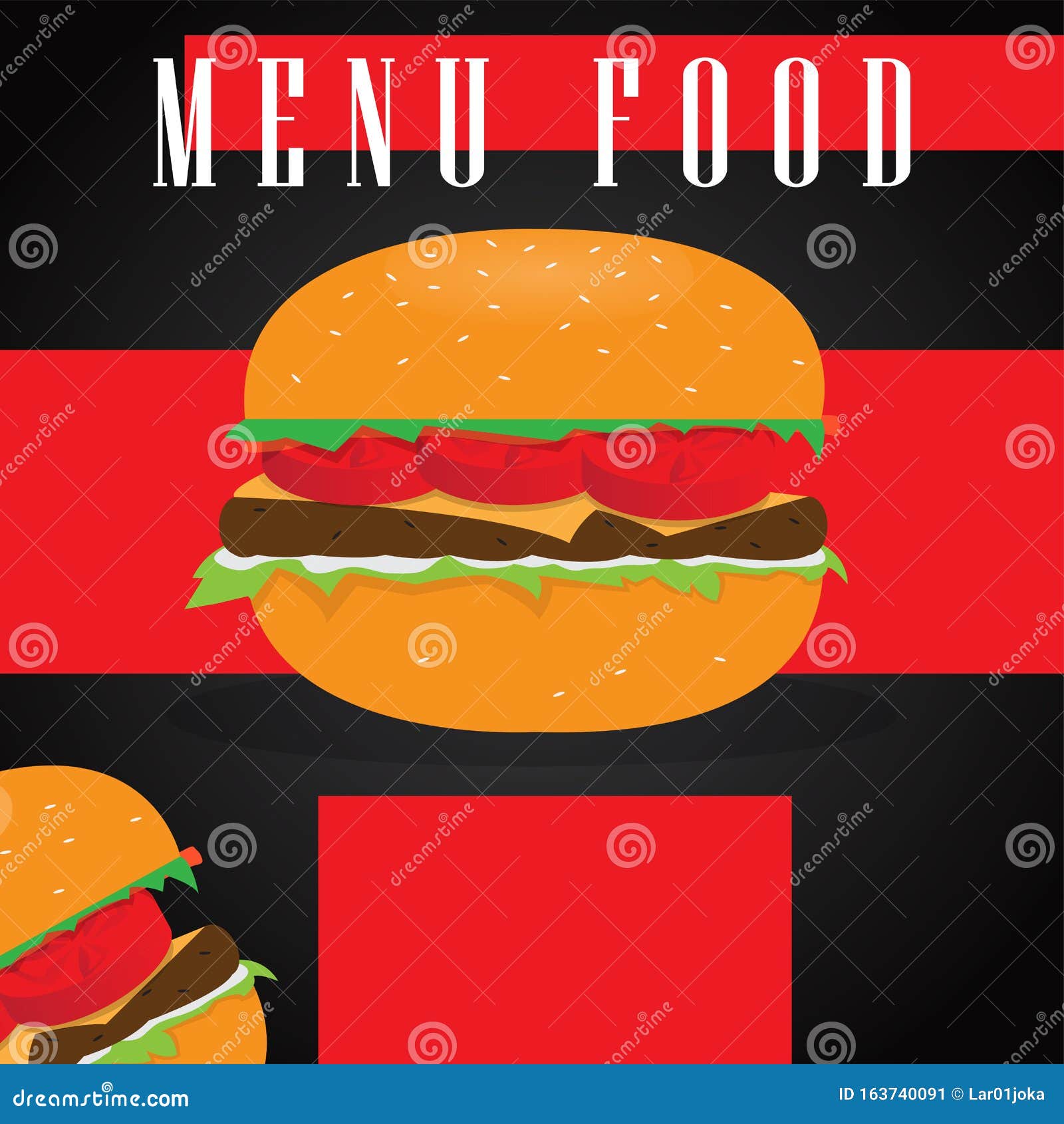 Food menu illustration stock vector. Illustration of food - 163740091