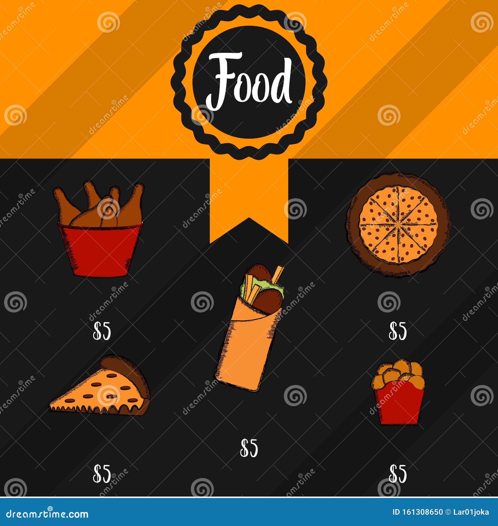 Restauran Menu Illustration Stock Vector - Illustration of flyer ...