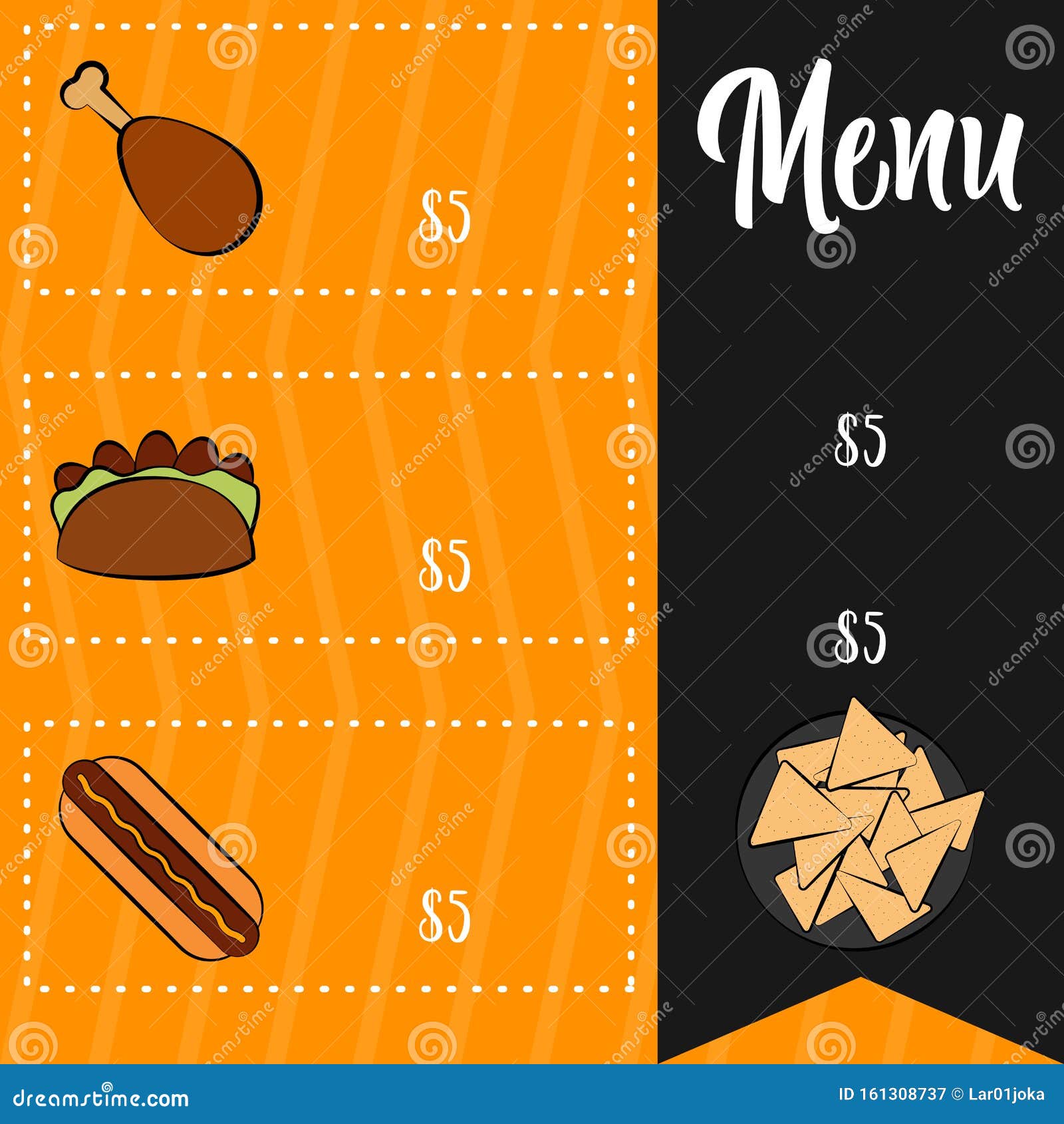 Restauran Menu Illustration Stock Vector - Illustration of chiken ...