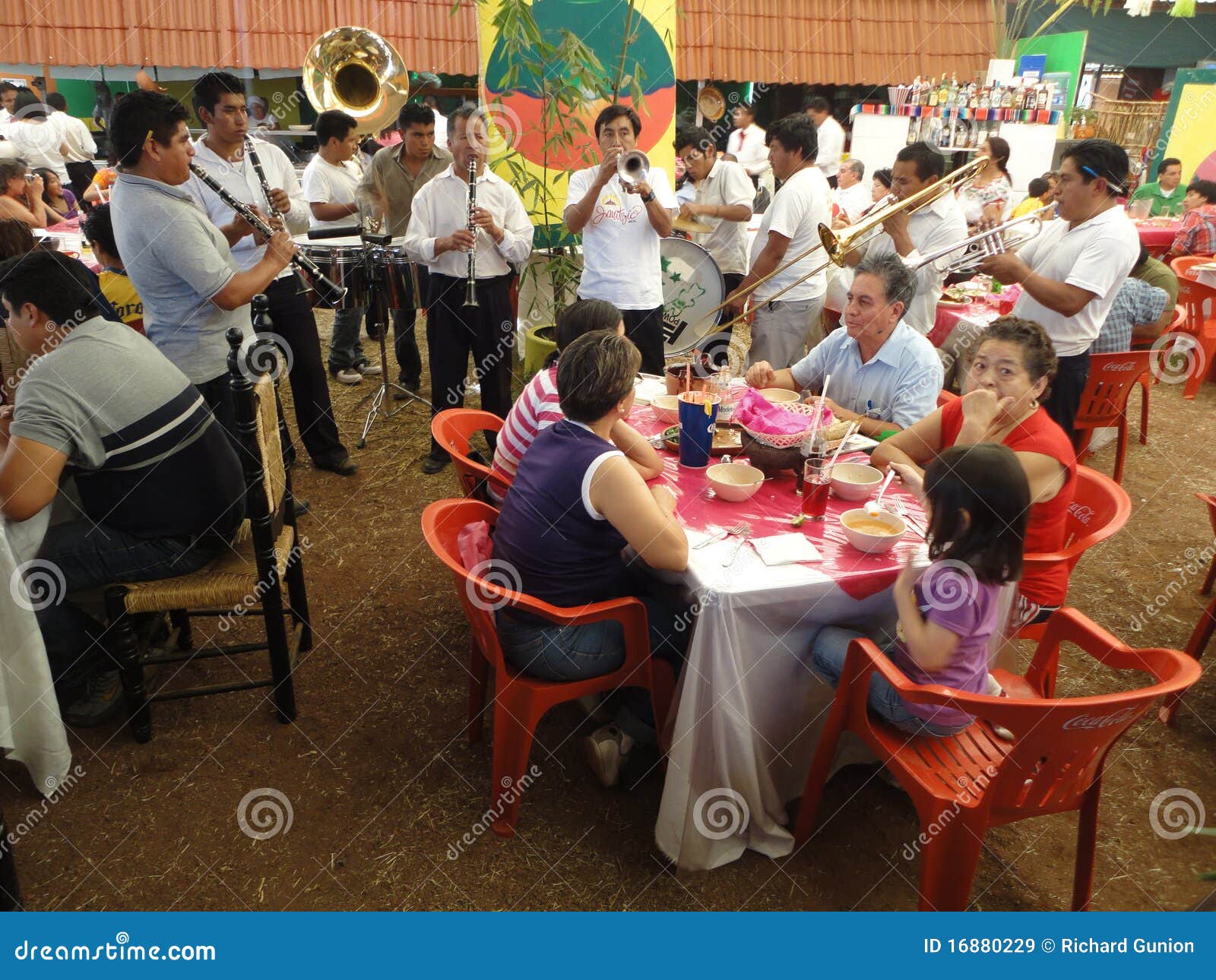 Food and Music at the Restaurant Editorial Stock Image - Image of ...