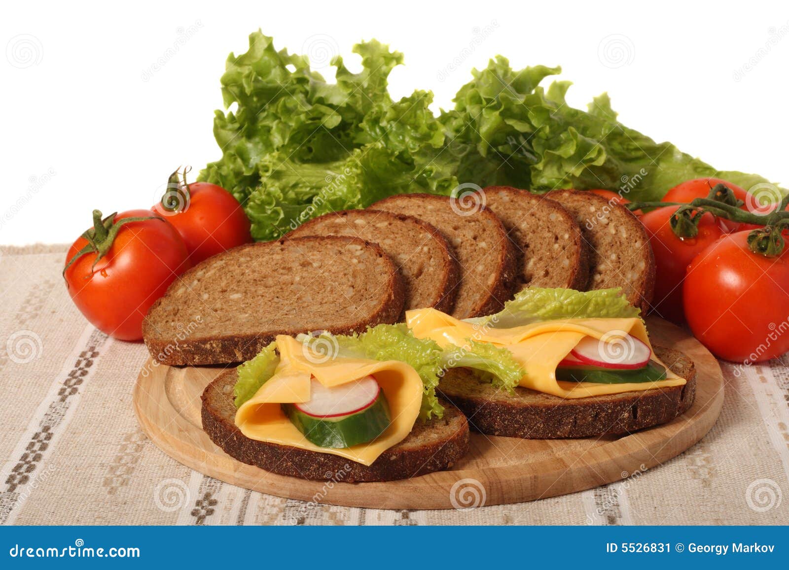 Food on napkin stock image. Image of background, tablecloth - 5526831