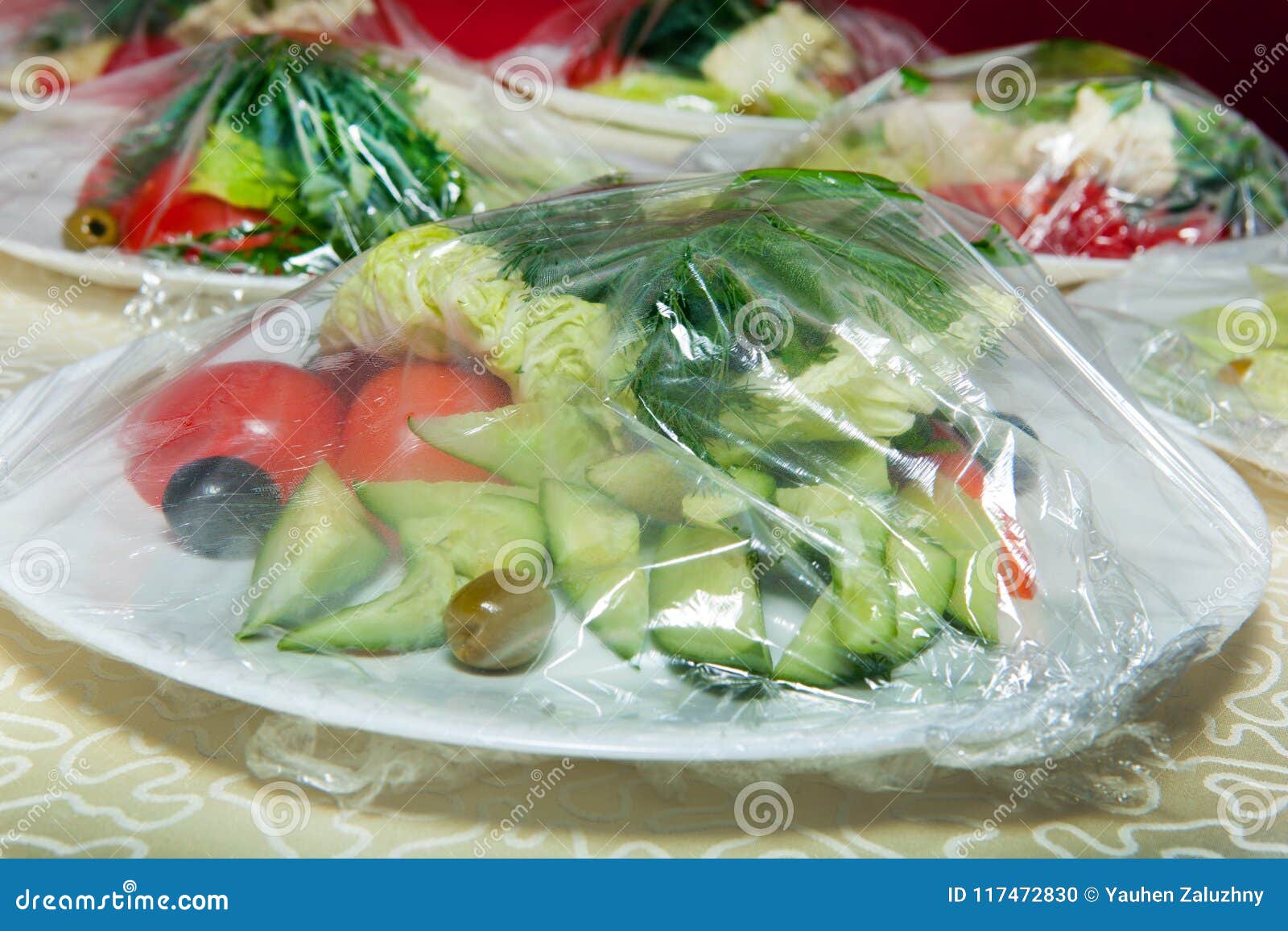 Food in the Package, Salad for Fast Food, Stock Photo - Image of ...