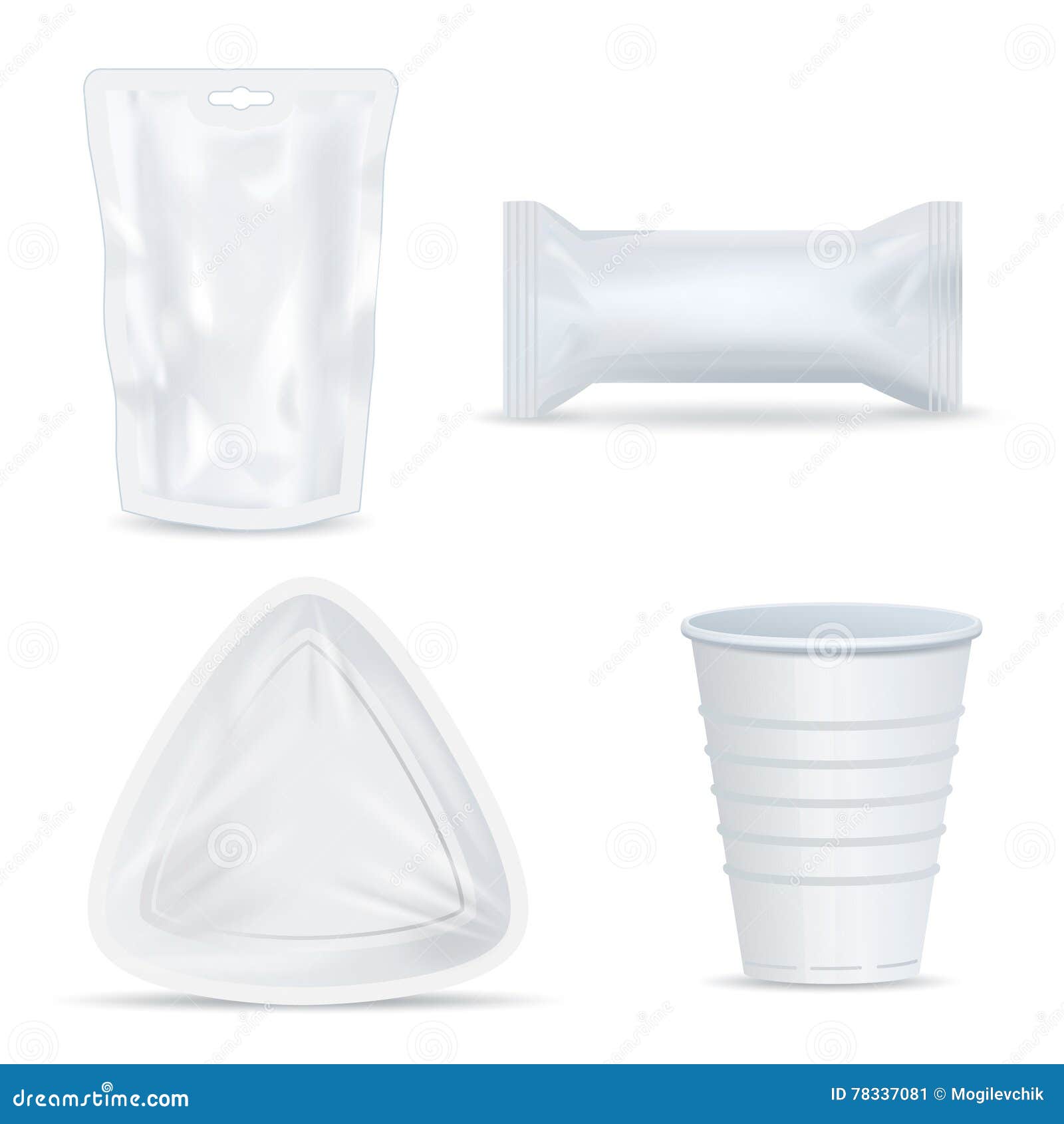 Food Packaging Set stock vector. Illustration of mockup - 78337081