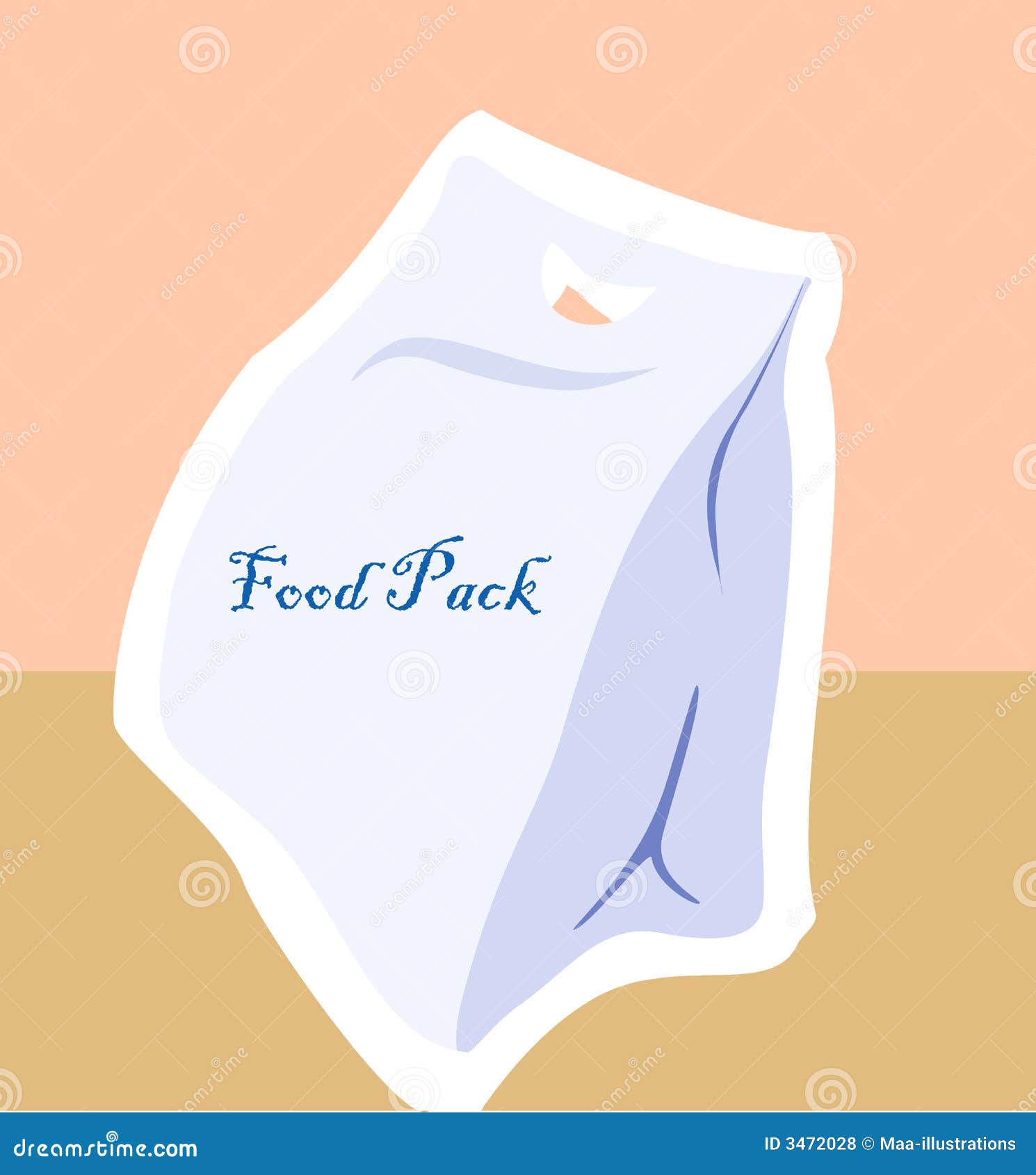 Food packet stock vector. Illustration of packing, white - 3472028