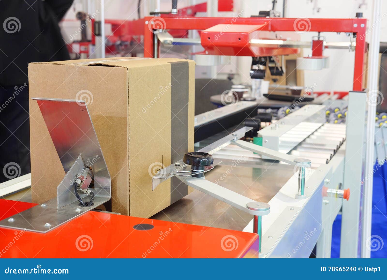 Food packing machine stock photo. Image of conveyer, packer - 78965240