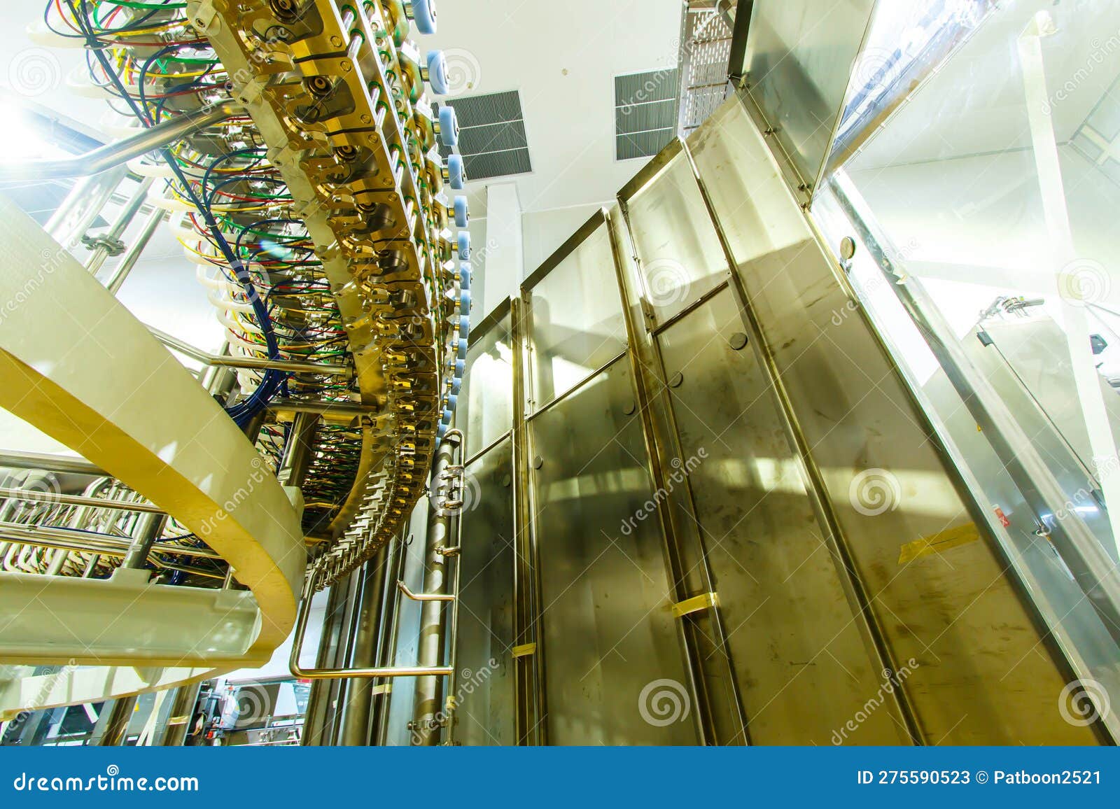 Food Packing and Sorting Industry Equipment. Stock Image - Image of ...