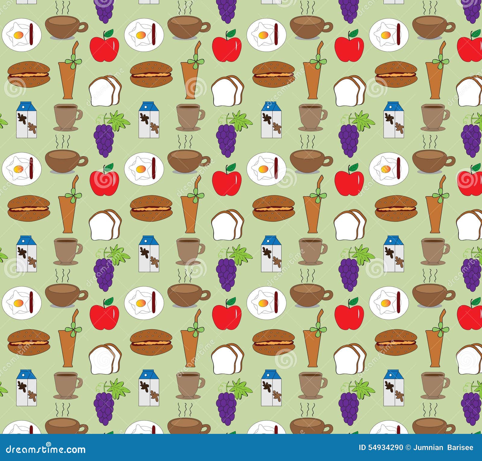 Food patterns backgrounds stock illustration. Illustration of blue ...