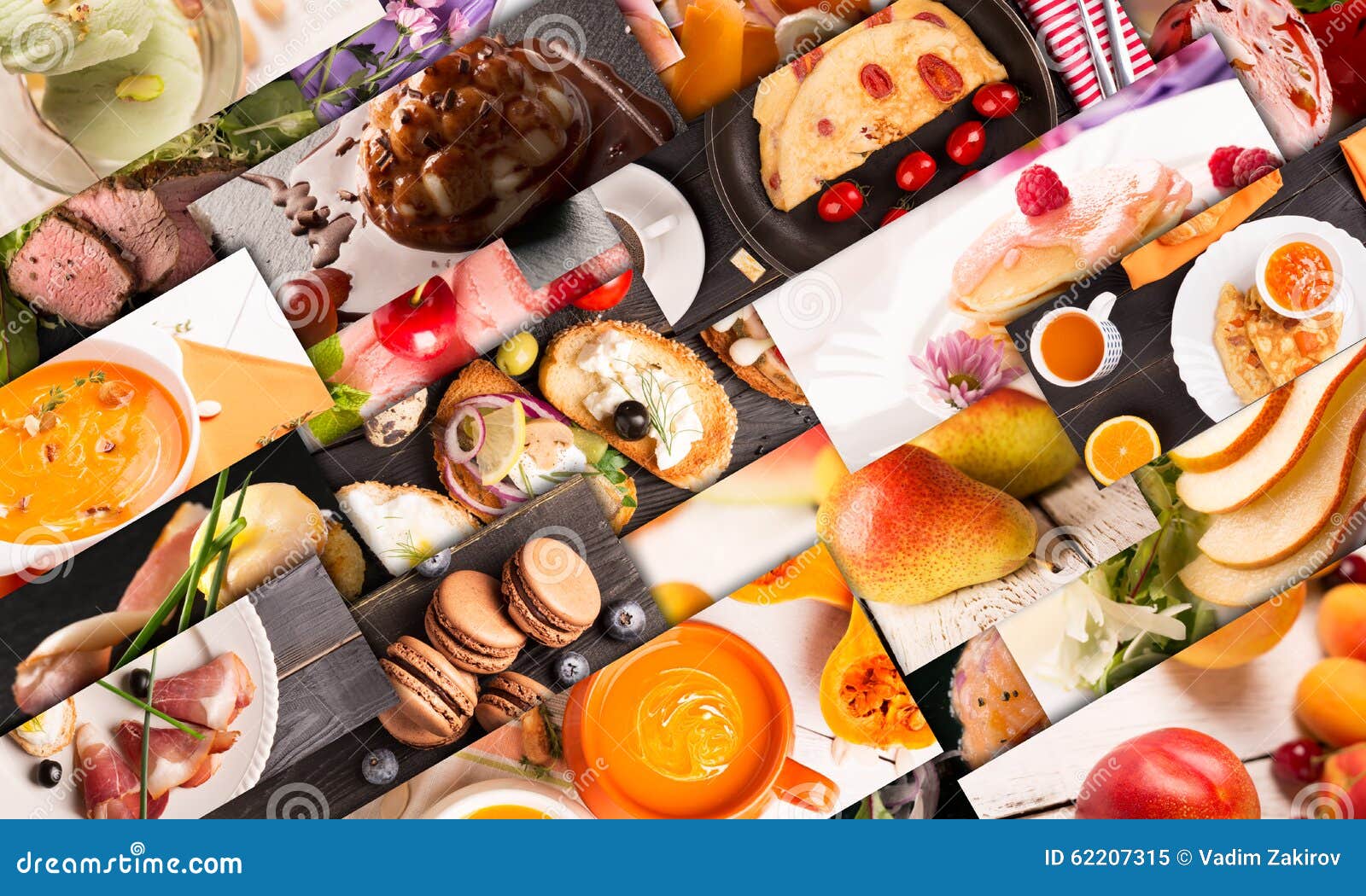 Food photo collage stock image. Image of party, restaurant - 62207315