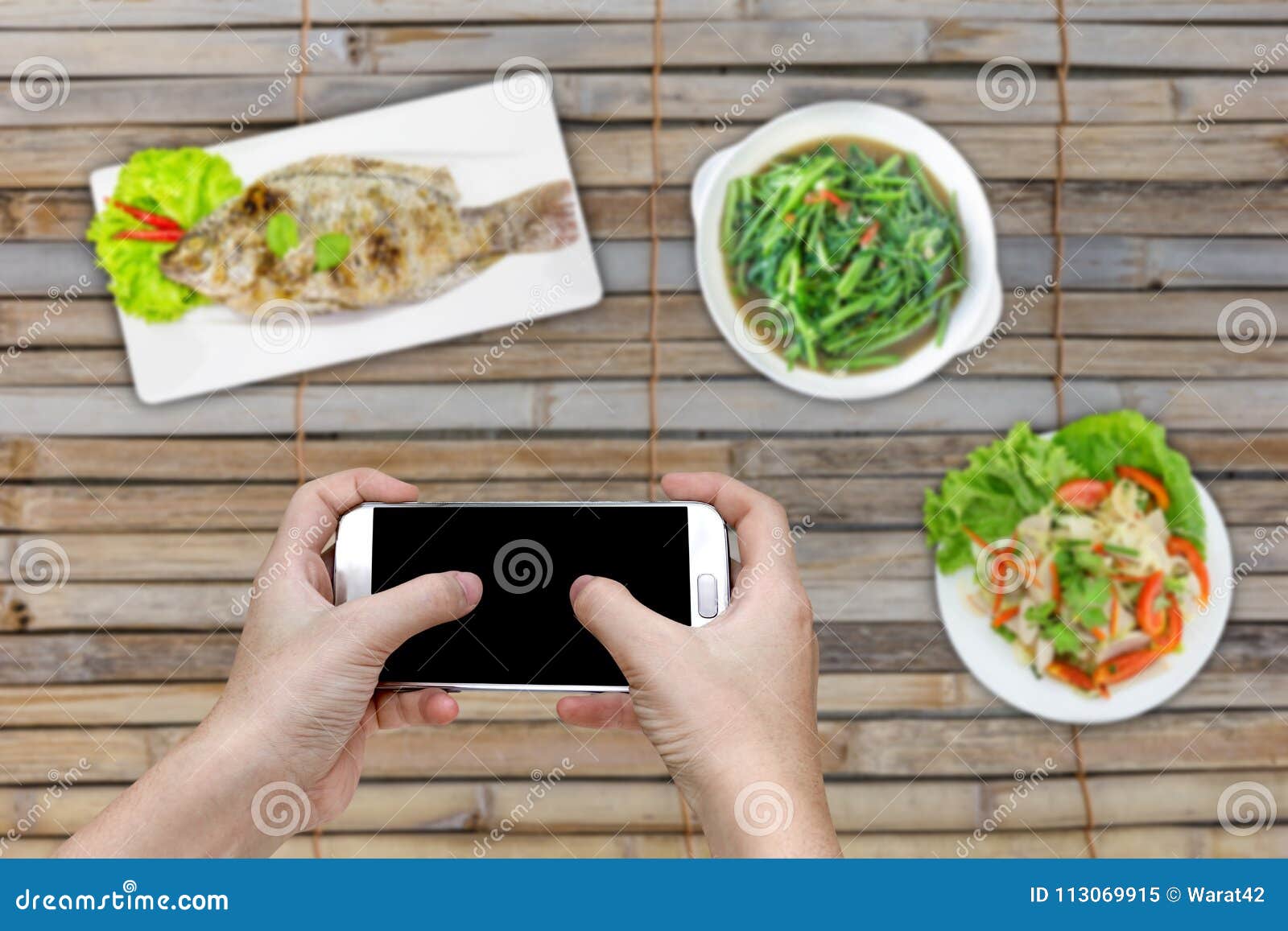 Food Photography on Dining Table Stock Image - Image of background ...