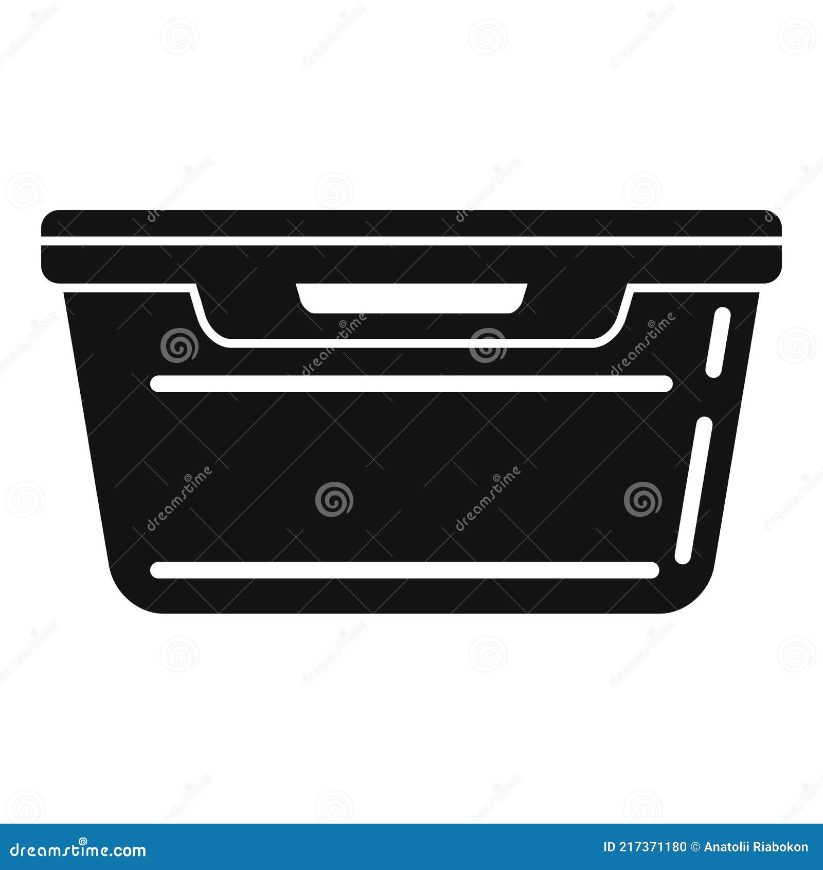 Food Plastic Box Icon, Simple Style Stock Vector - Illustration of ...