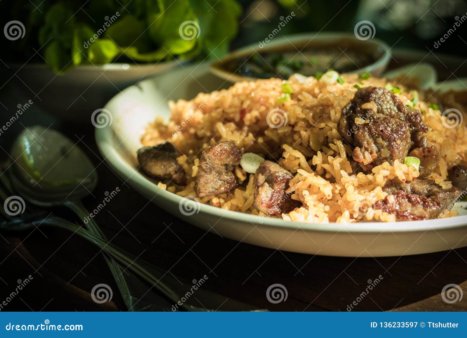 Food on the plate stock image. Image of hungry, beef - 136233597