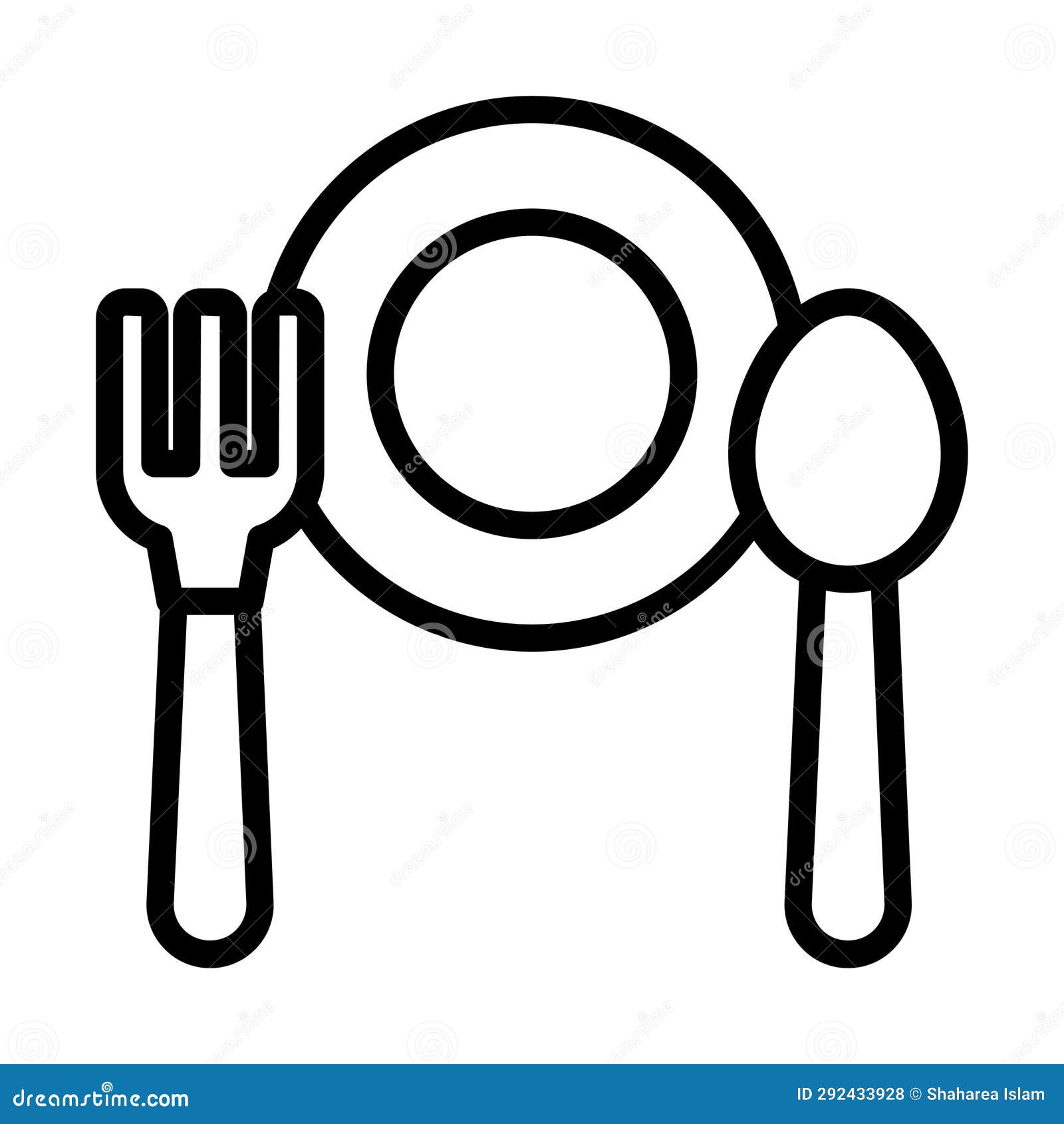 Food platter icon stock vector. Illustration of restaurant - 292433928