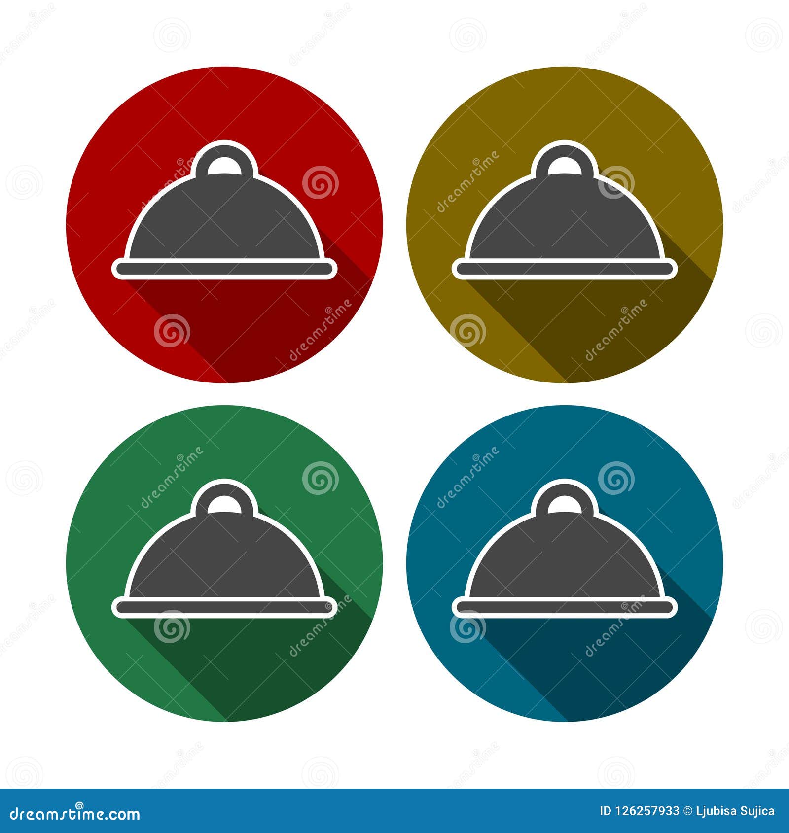 Food Platter Serving Sign Icon Stock Vector - Illustration of concept ...