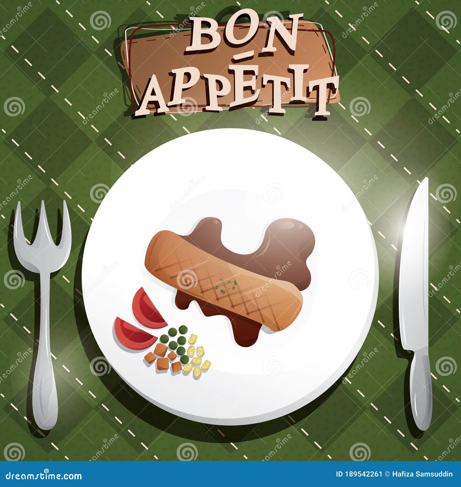 Food Platter. Vector Illustration Decorative Design Stock Vector ...