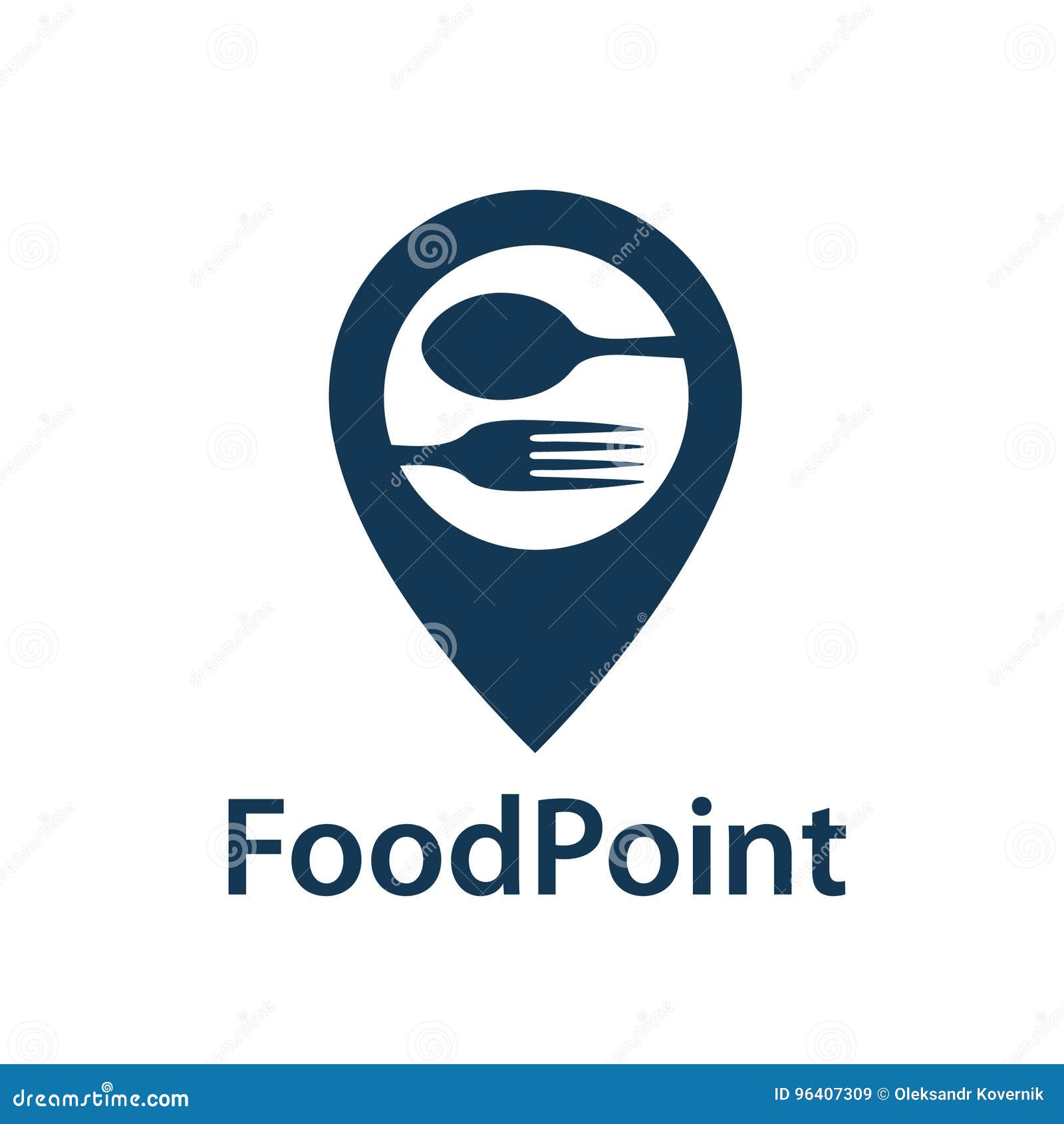 Food point icon stock vector. Illustration of fork, cooking - 96407309