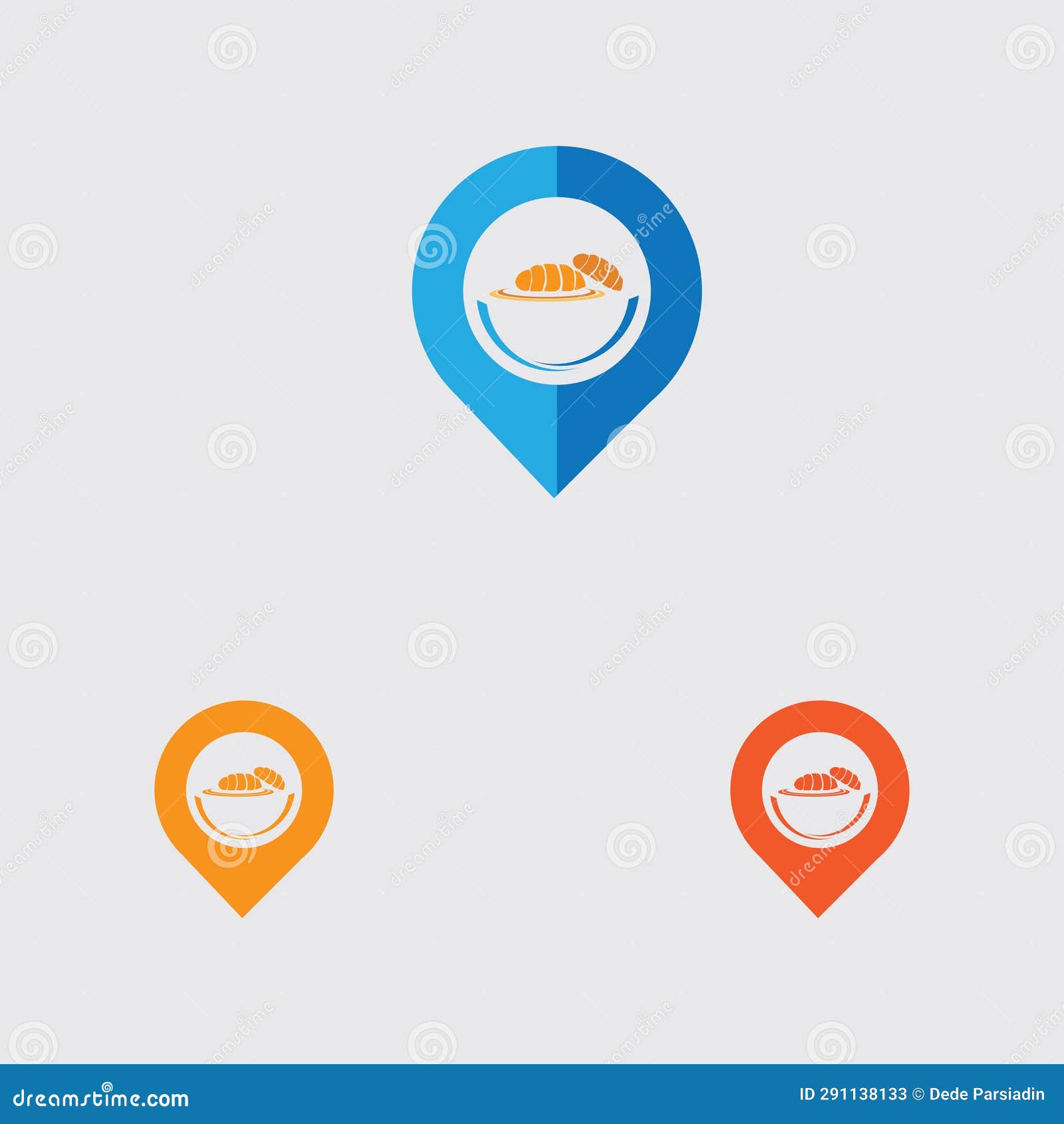 Food Point Logo Designs Concept Vector, Restaurant Logo Designs ...