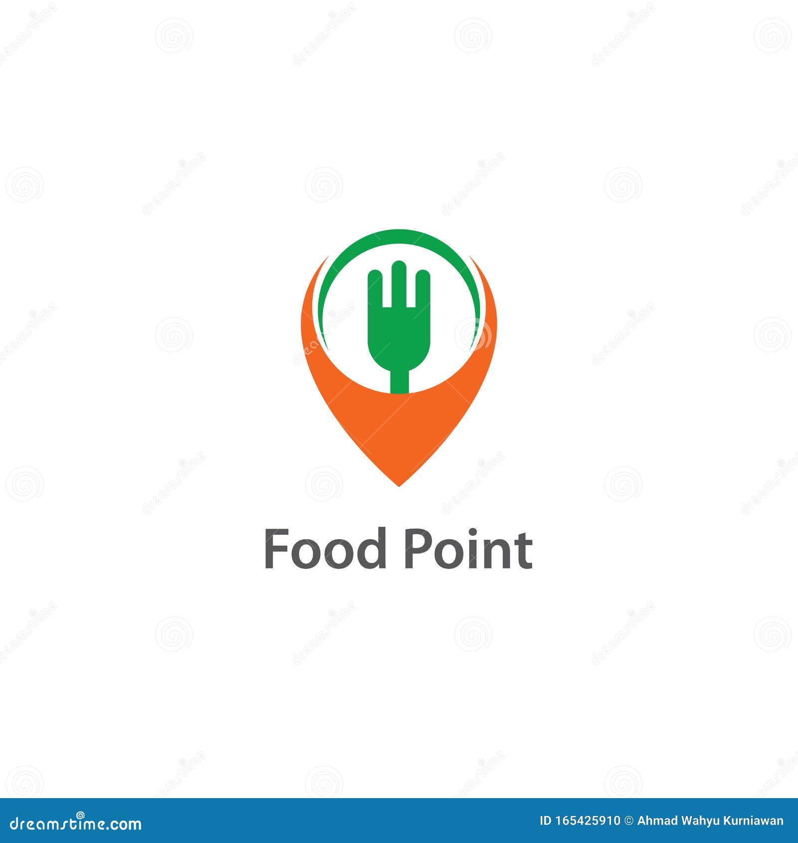 Food point logo stock vector. Illustration of design - 165425910