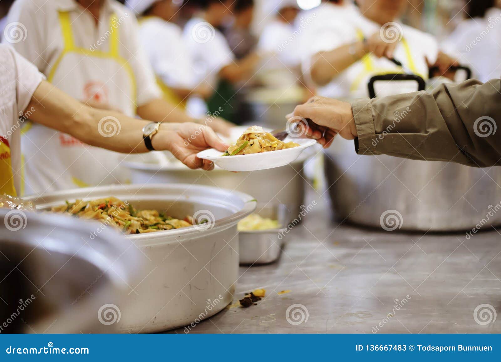 Food for the Poor : Concept Tackling Hunger and Food Stock Image ...