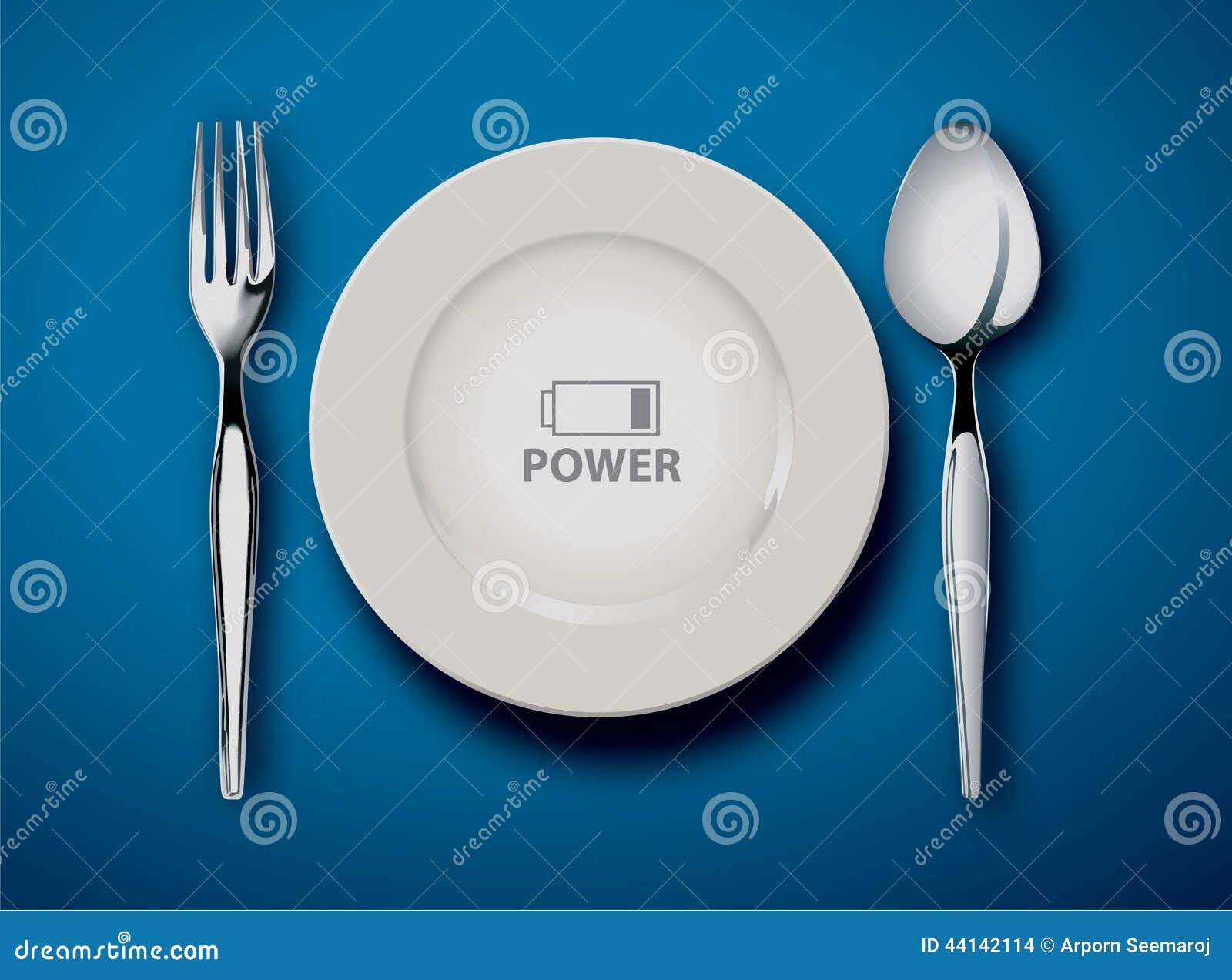 Food is power stock vector. Illustration of road, single - 44142114