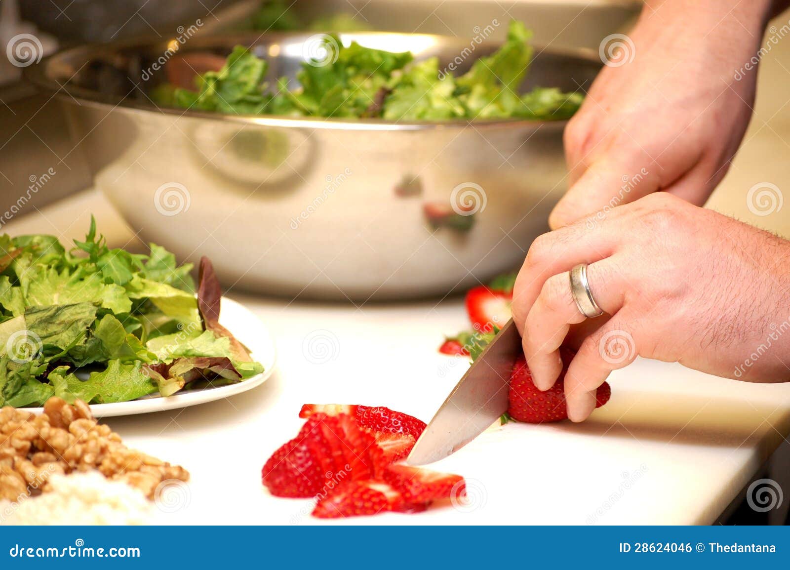 Food Preparation stock photo. Image of knife, cook, salad - 28624046
