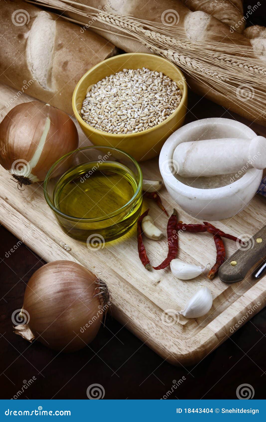 Food Preparation Ingredients Stock Photo - Image of diet, enriched ...