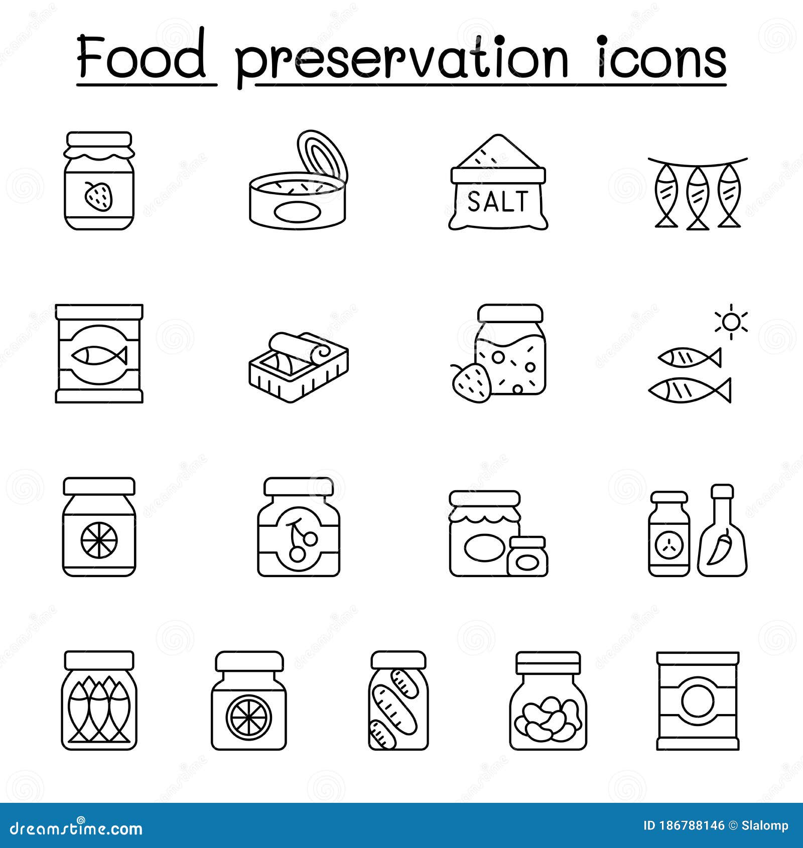 Preservation Line Icons Collection. Conservation, Restoration ...