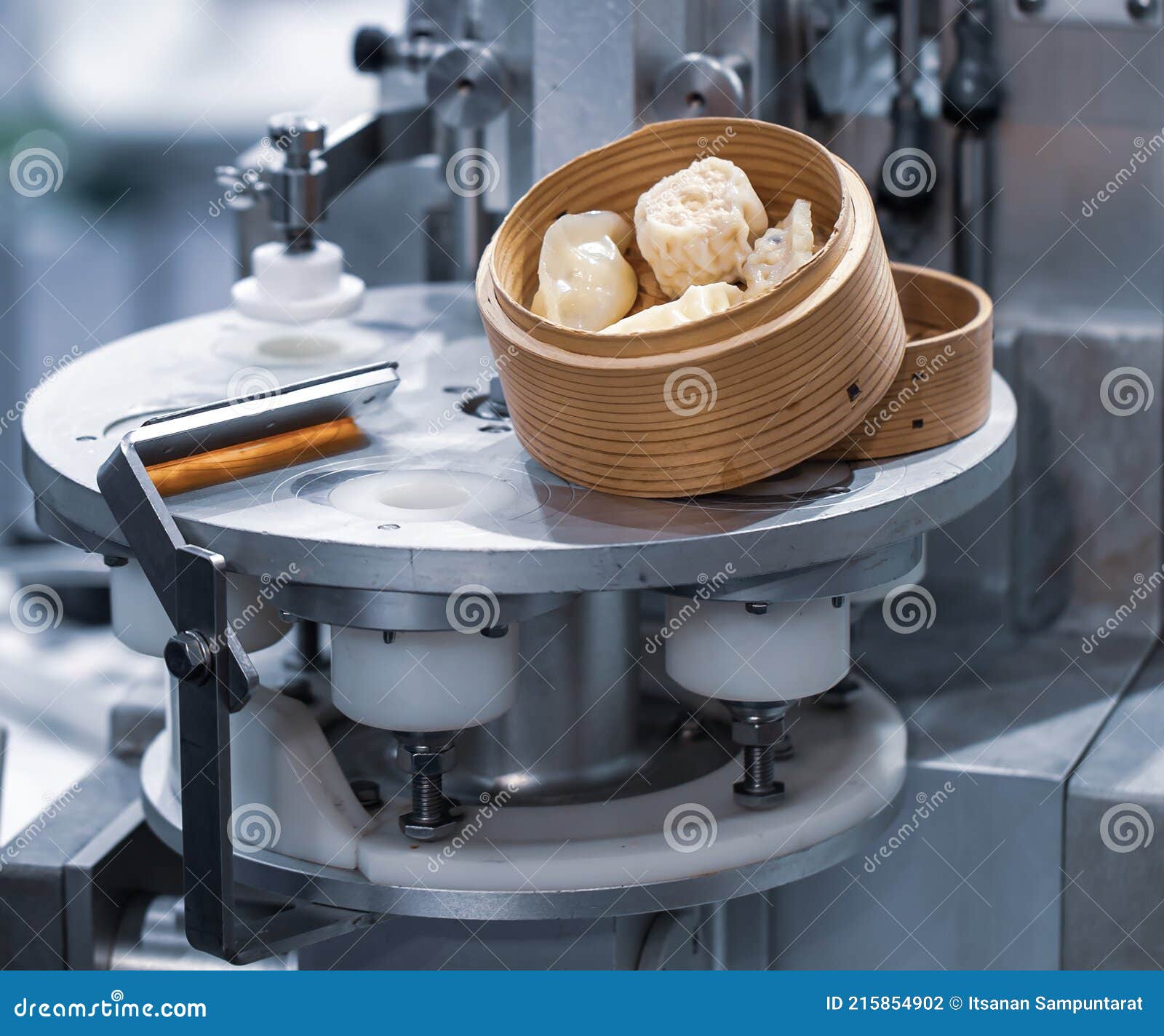 Food Processing Machine for Dumpling and Dim Sum Stock Photo - Image of ...