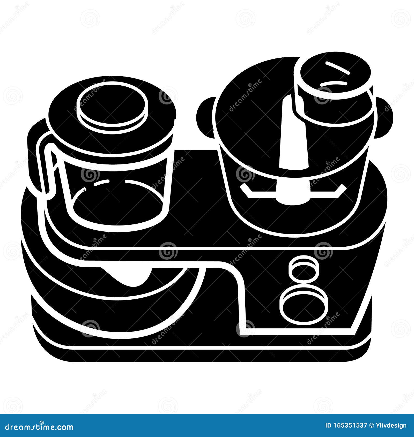 Food Processor Icon, Simple Style Stock Vector - Illustration of fruit ...