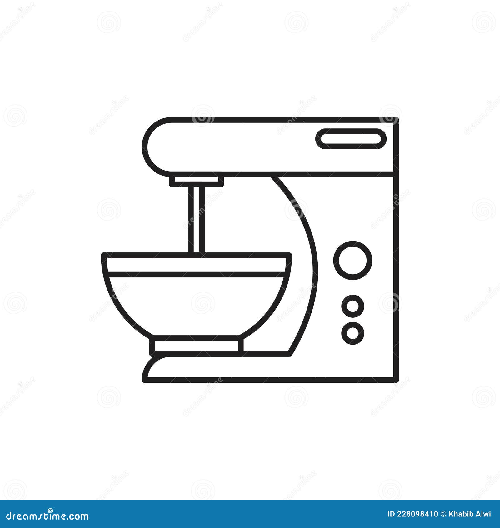 Food Processor Icon Symbol Flat Vector Illustration for Graphic and Web ...