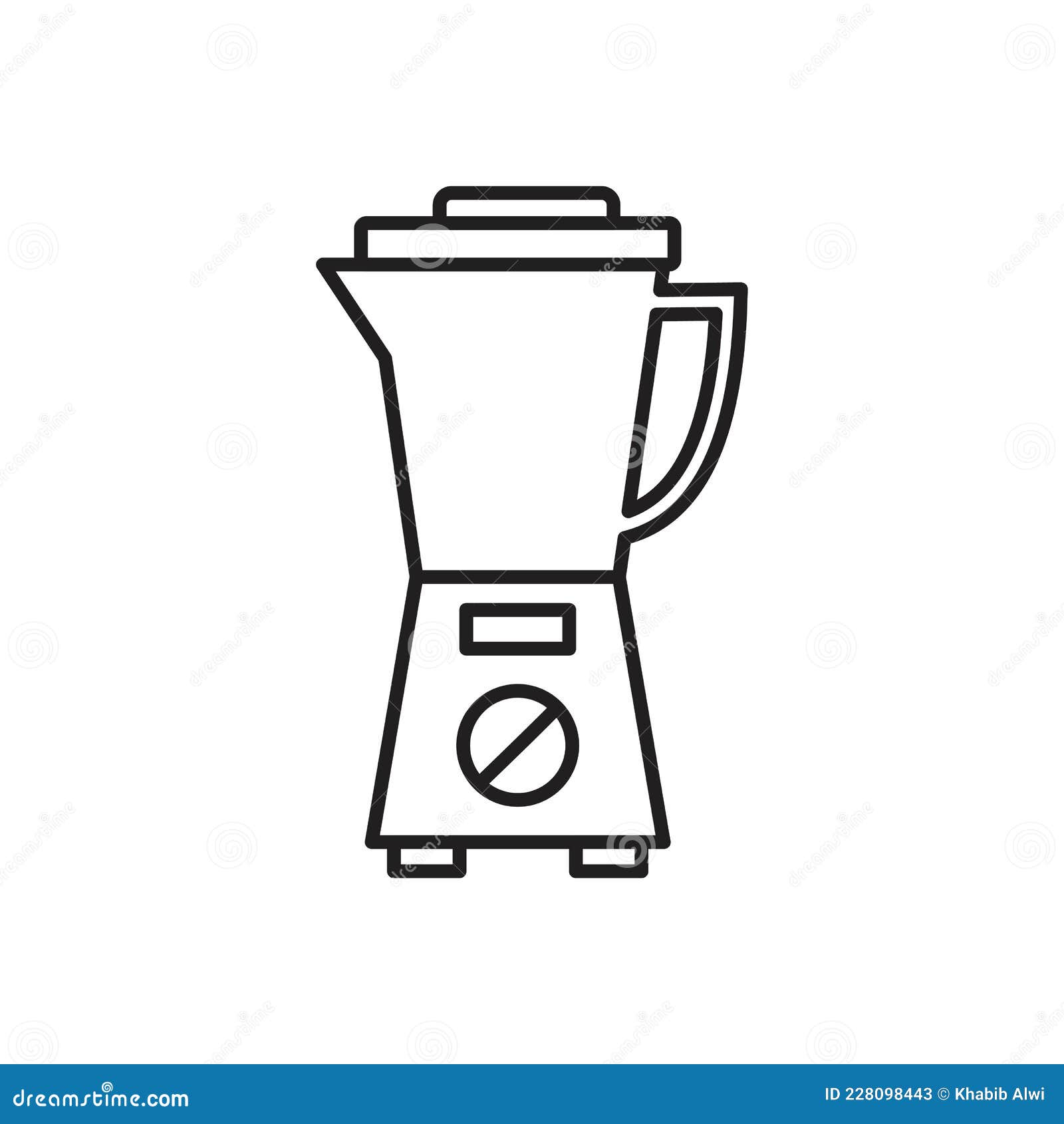 Food Processor Icon Symbol Flat Vector Illustration for Graphic and Web ...