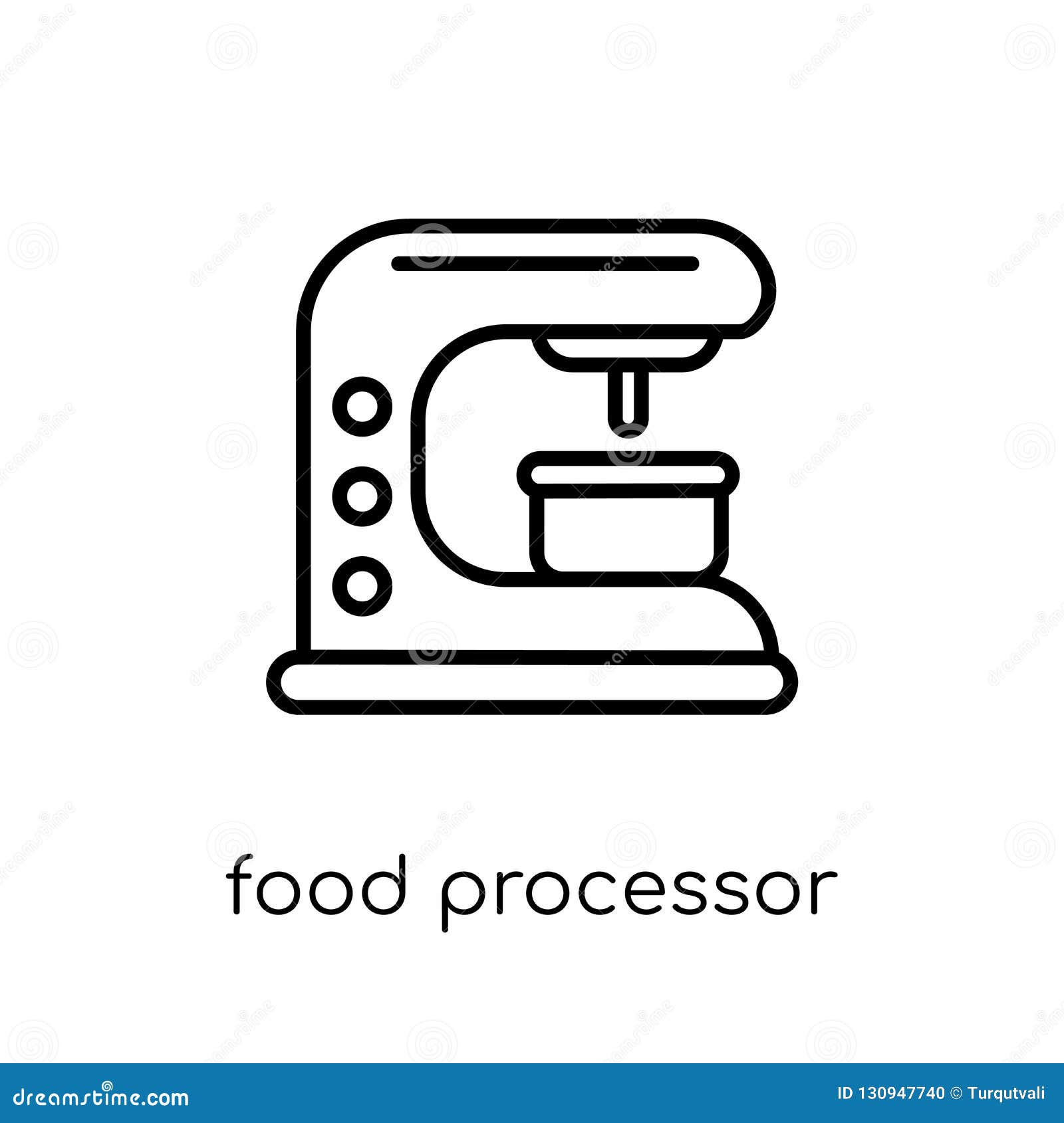 Food Processor Icon. Trendy Modern Flat Linear Vector Food Processor ... Food Processor Icon. Trendy Modern Flat Linear Vector Food Processor ...