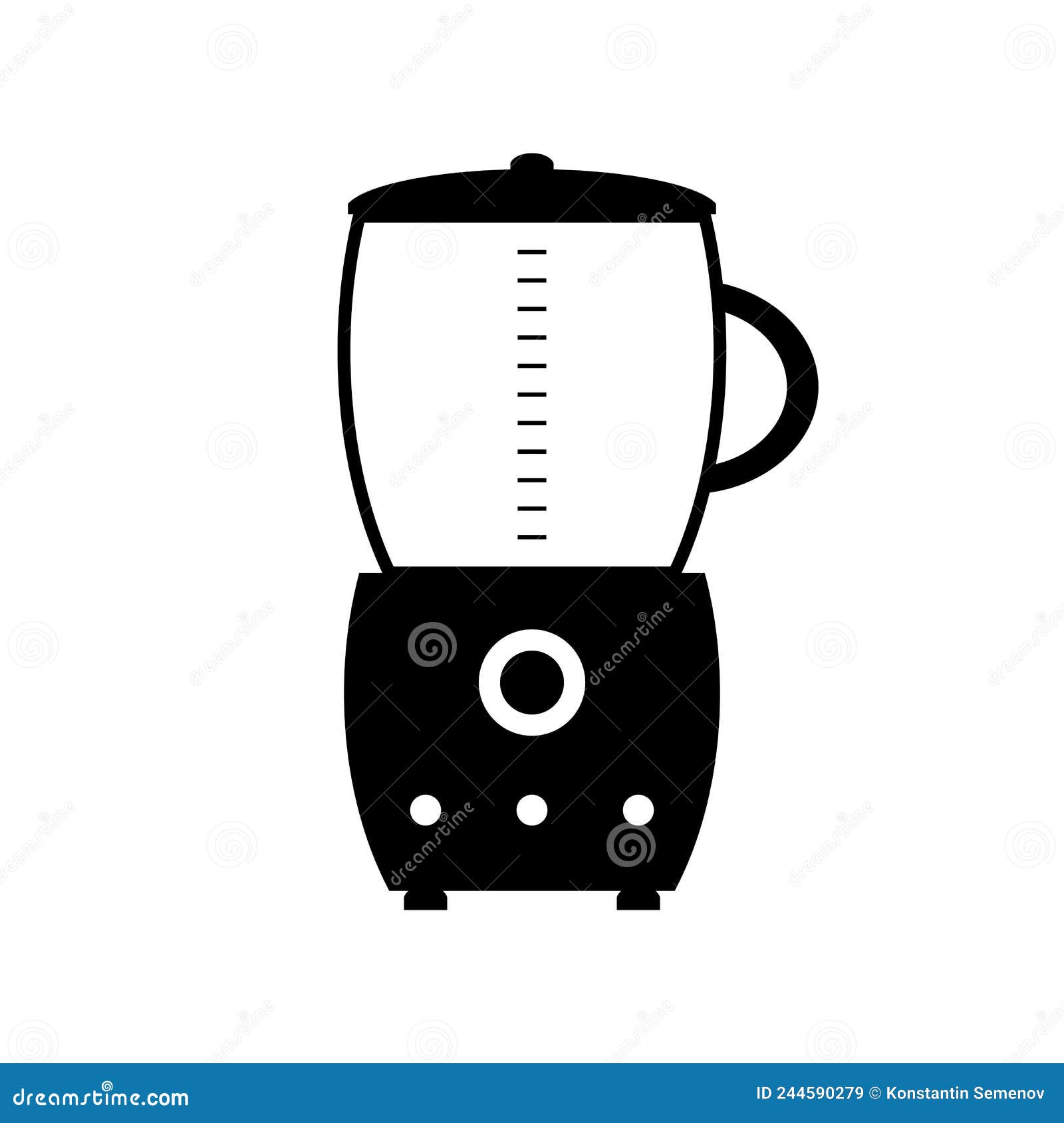 Food processor icon. stock vector. Illustration of domestic - 244590279