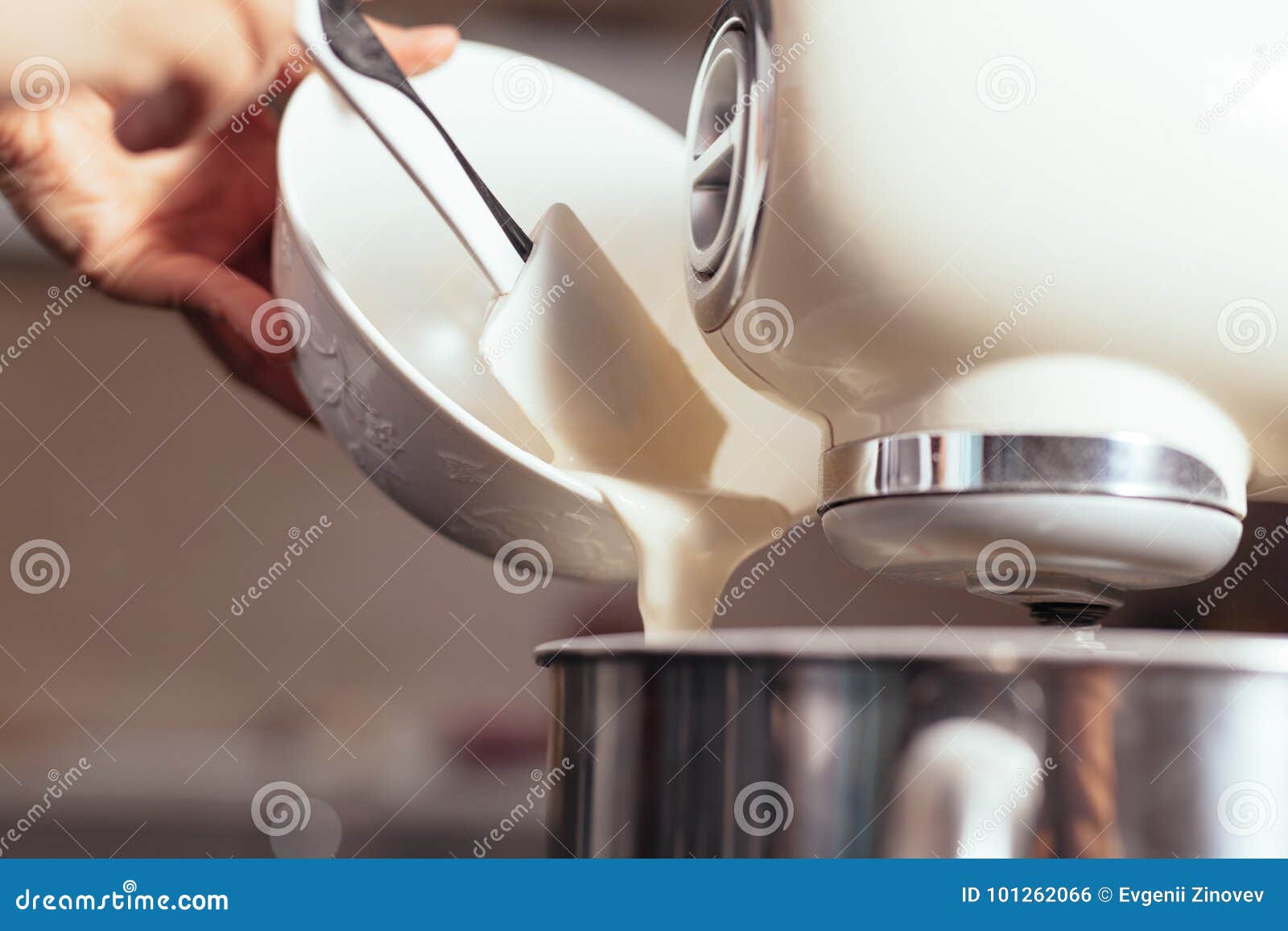 Dough mixer for cake stock photo. Image of foam, elastic - 101262066