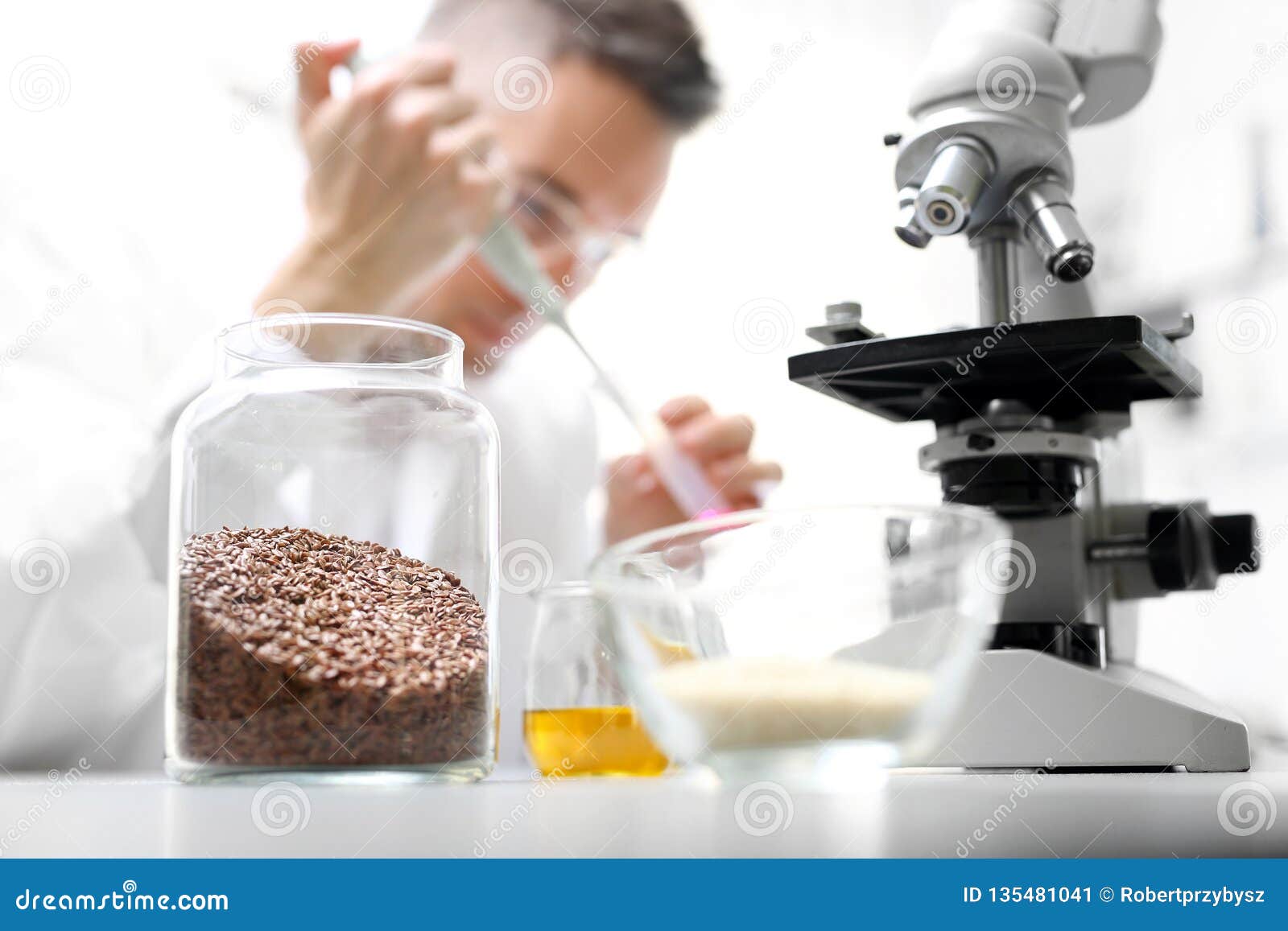 Food Production, Laboratory Quality Control. Stock Image - Image of ...