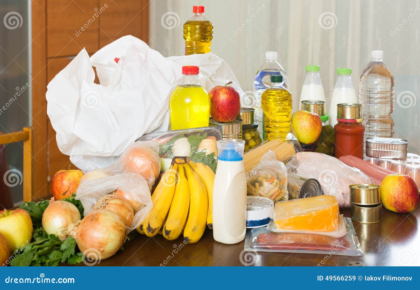 Food purchases stock image. Image of grocery, milk, items - 49566259