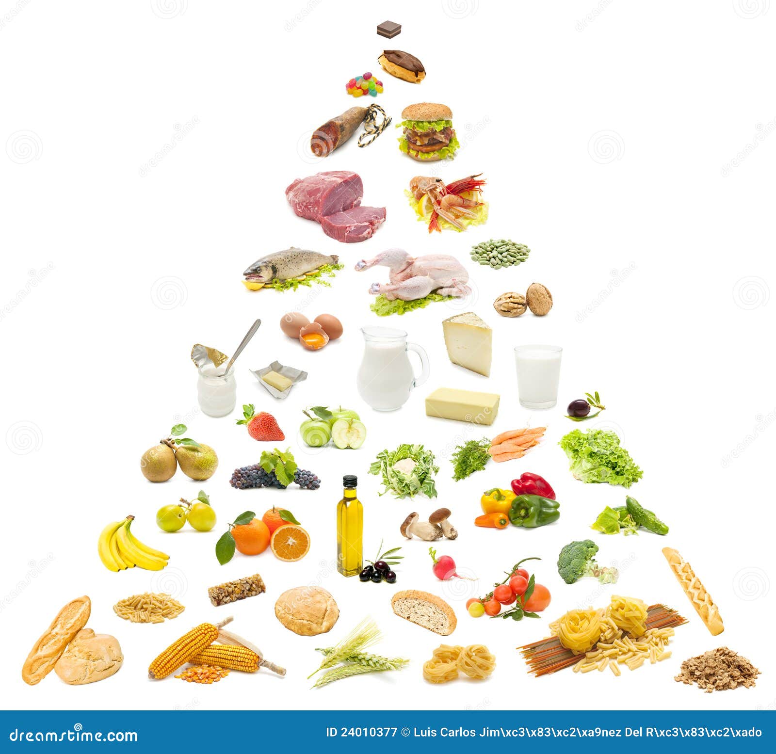 Food pyramid stock image. Image of dairy, lettuce, fish - 24010377
