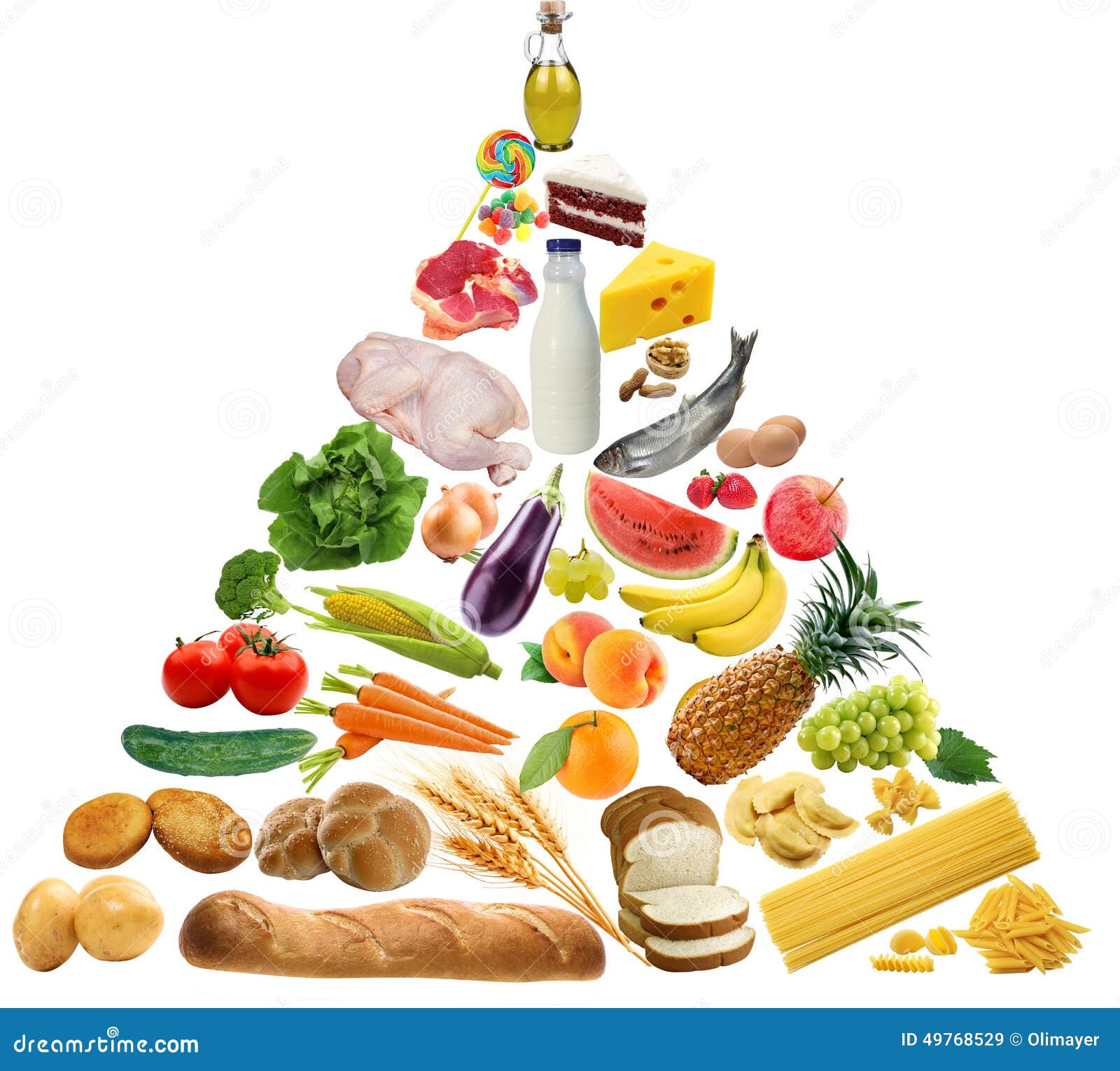 Food Pyramid stock image. Image of pasta, greengrocer - 49768529