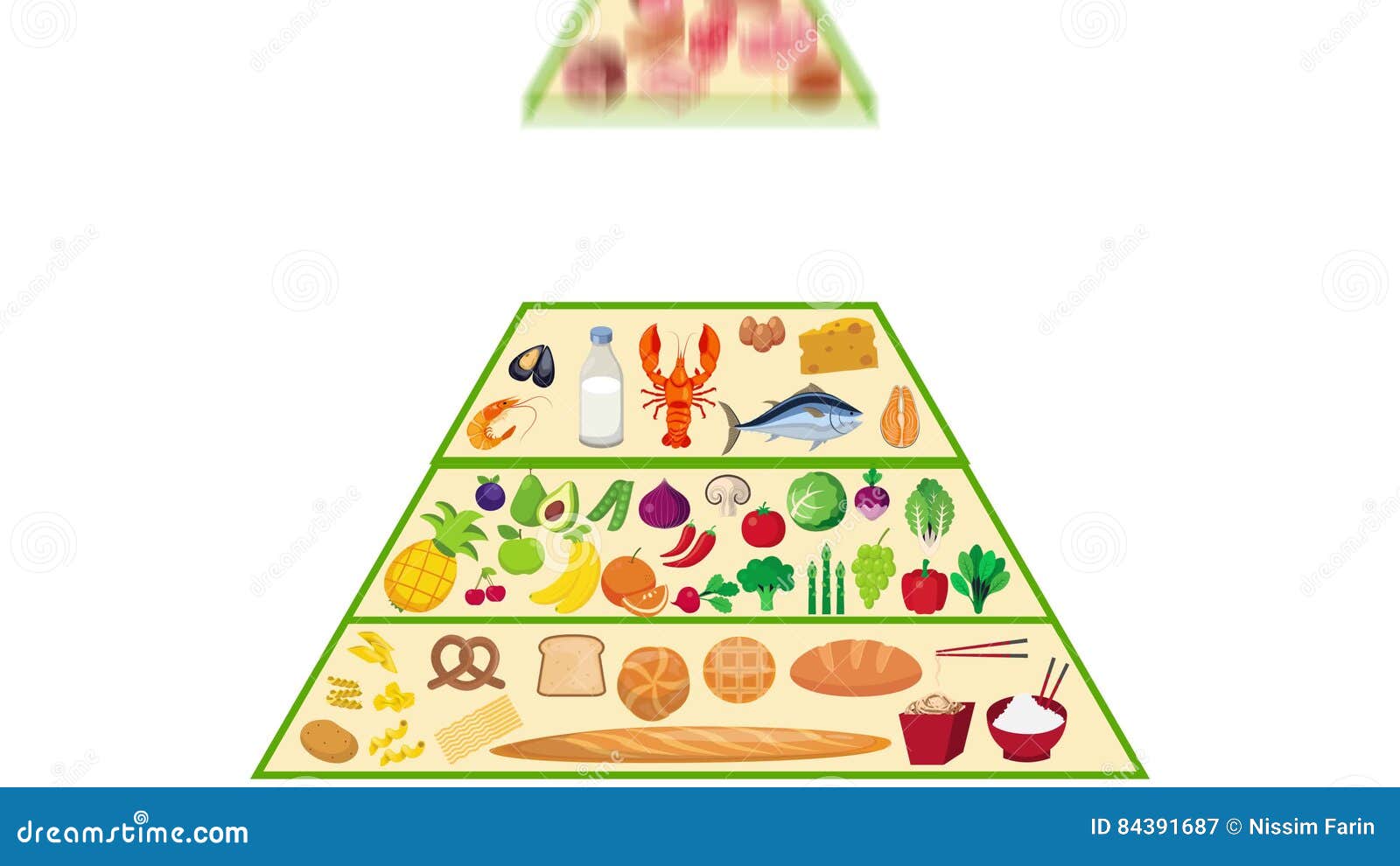 Food Pyramid Nutrition Animation Stock Video - Video of health, channel ...