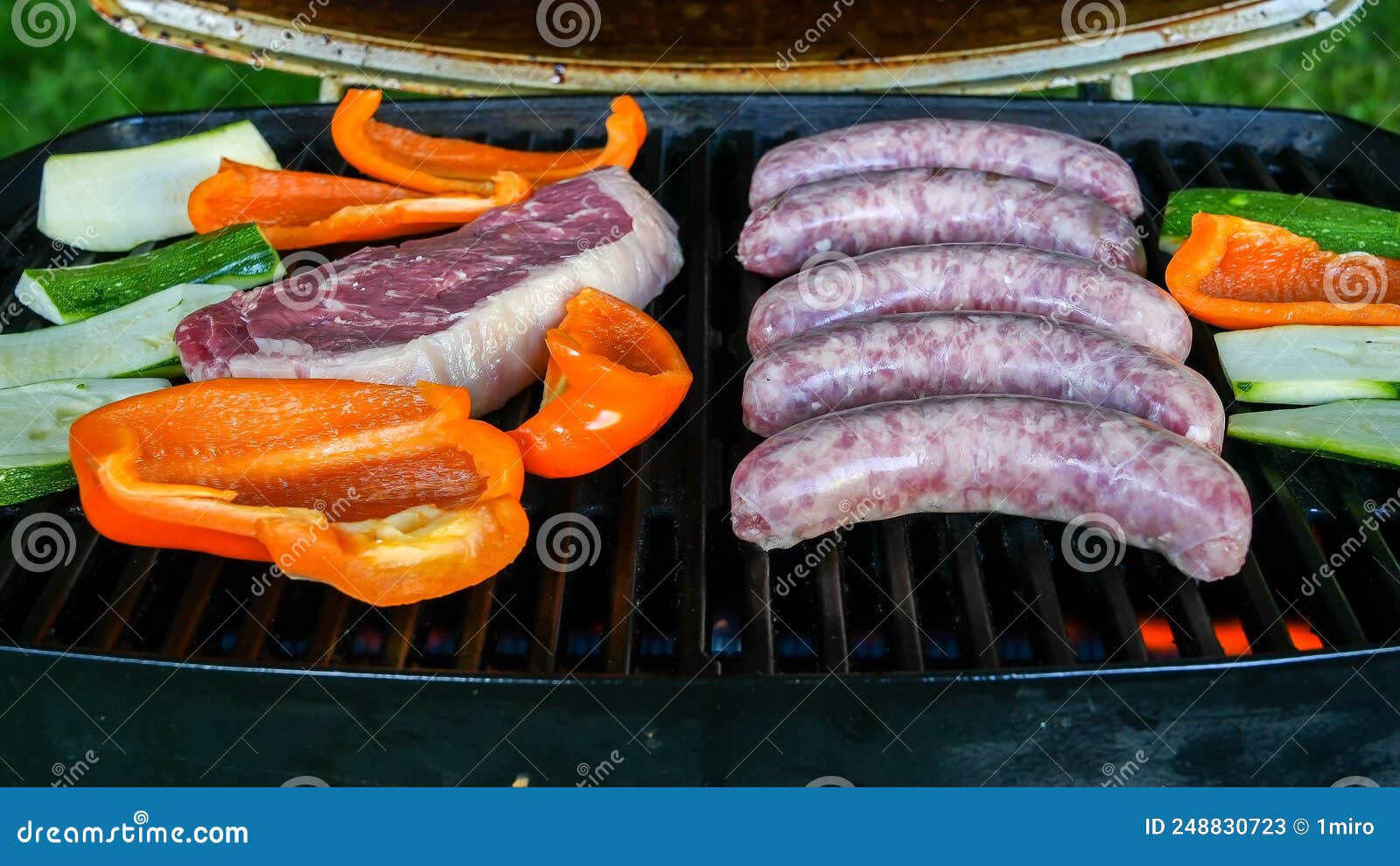 Food ready for grilling stock image. Image of eating - 248830723