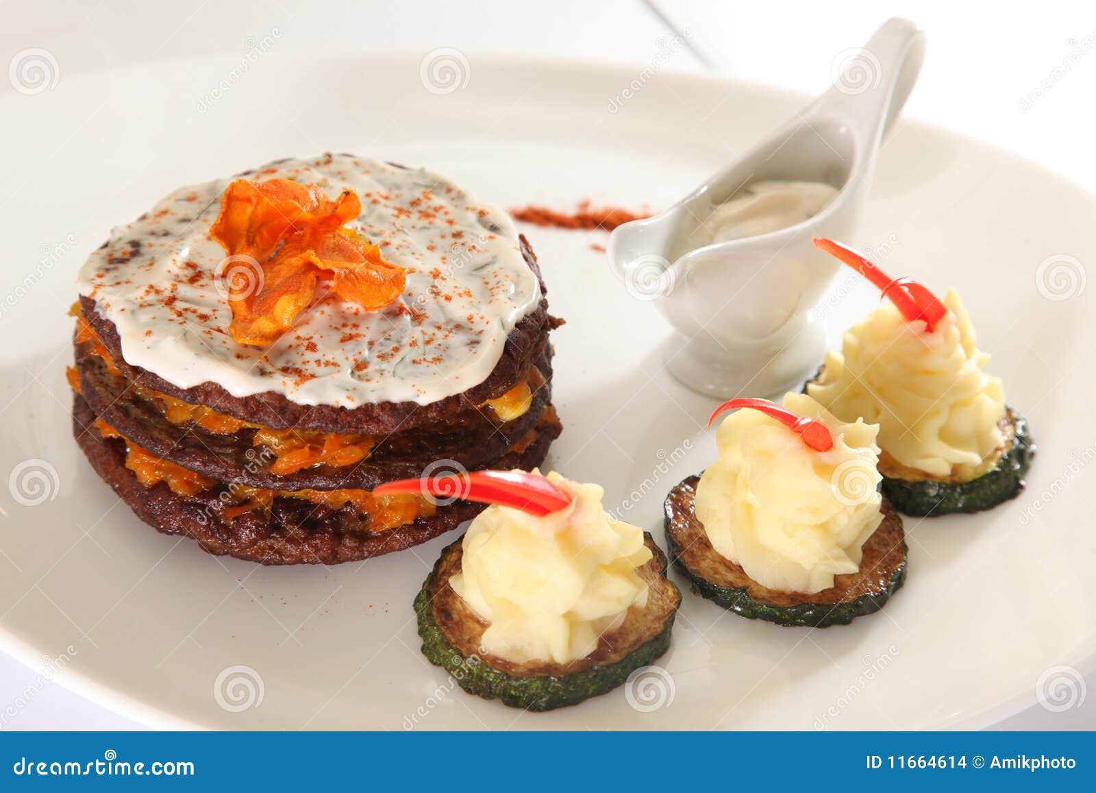 Food in restaurant plate stock photo. Image of marrow - 11664614