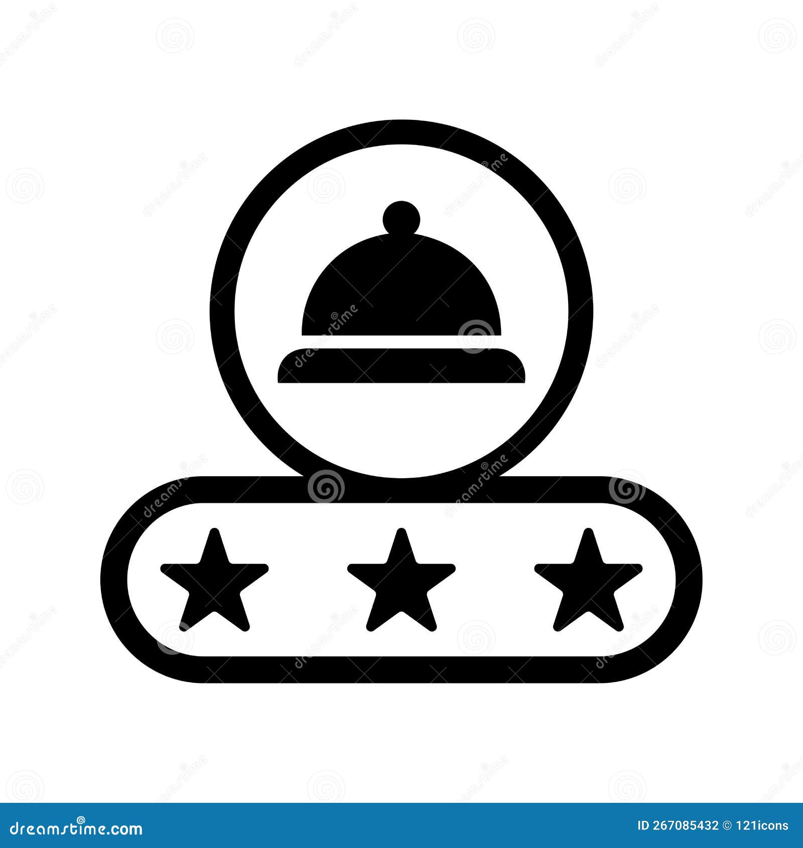 Food Review Icon stock vector. Illustration of online - 267085432